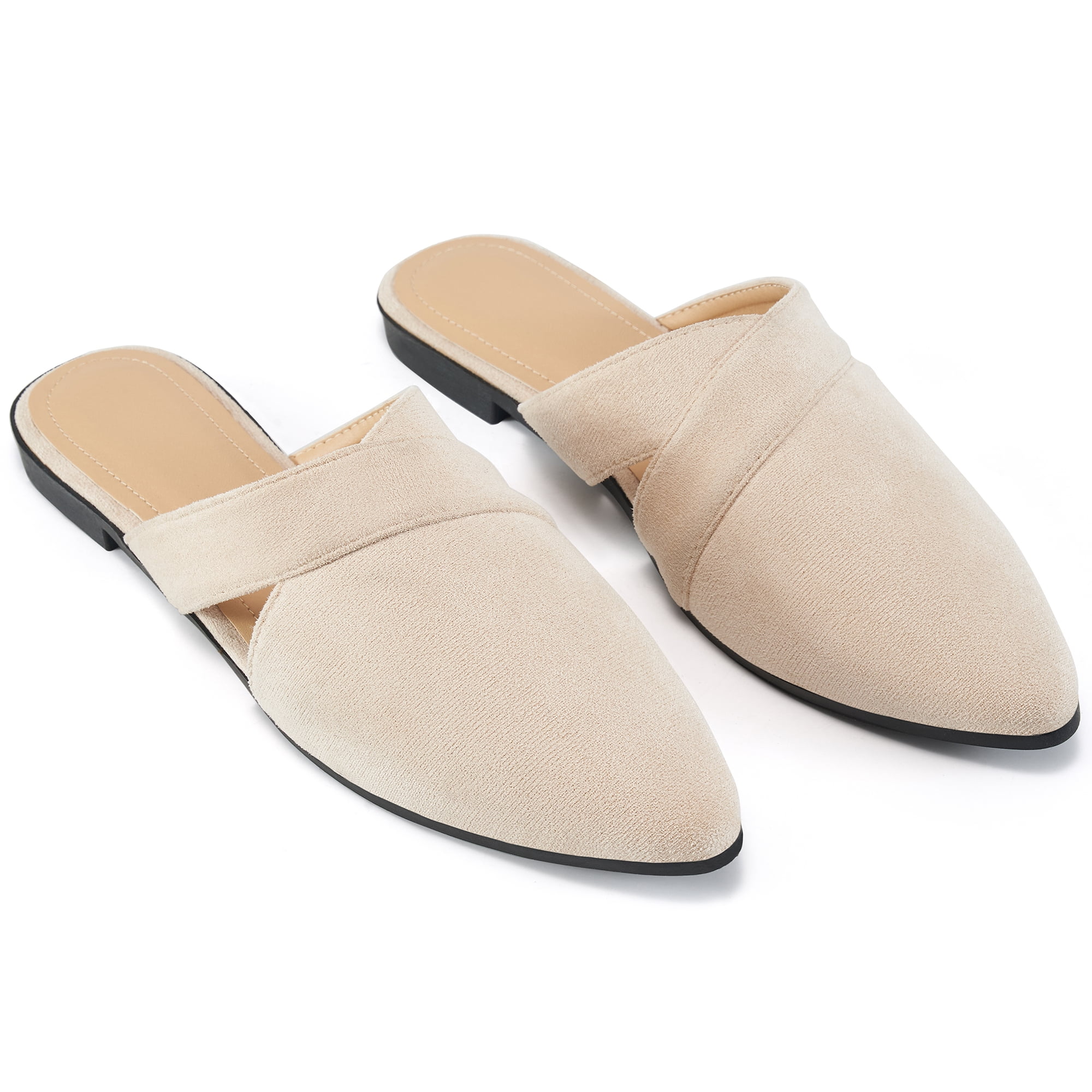 Women's Comfortable Fashion Elastic Ankle Straps Flats Shoes Office ...