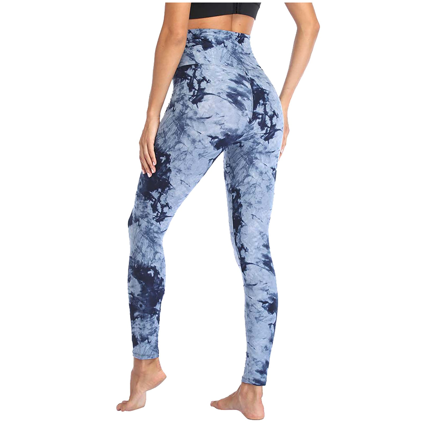 Women's Compression Workout Tights Waisted Control Yoga High Print ...