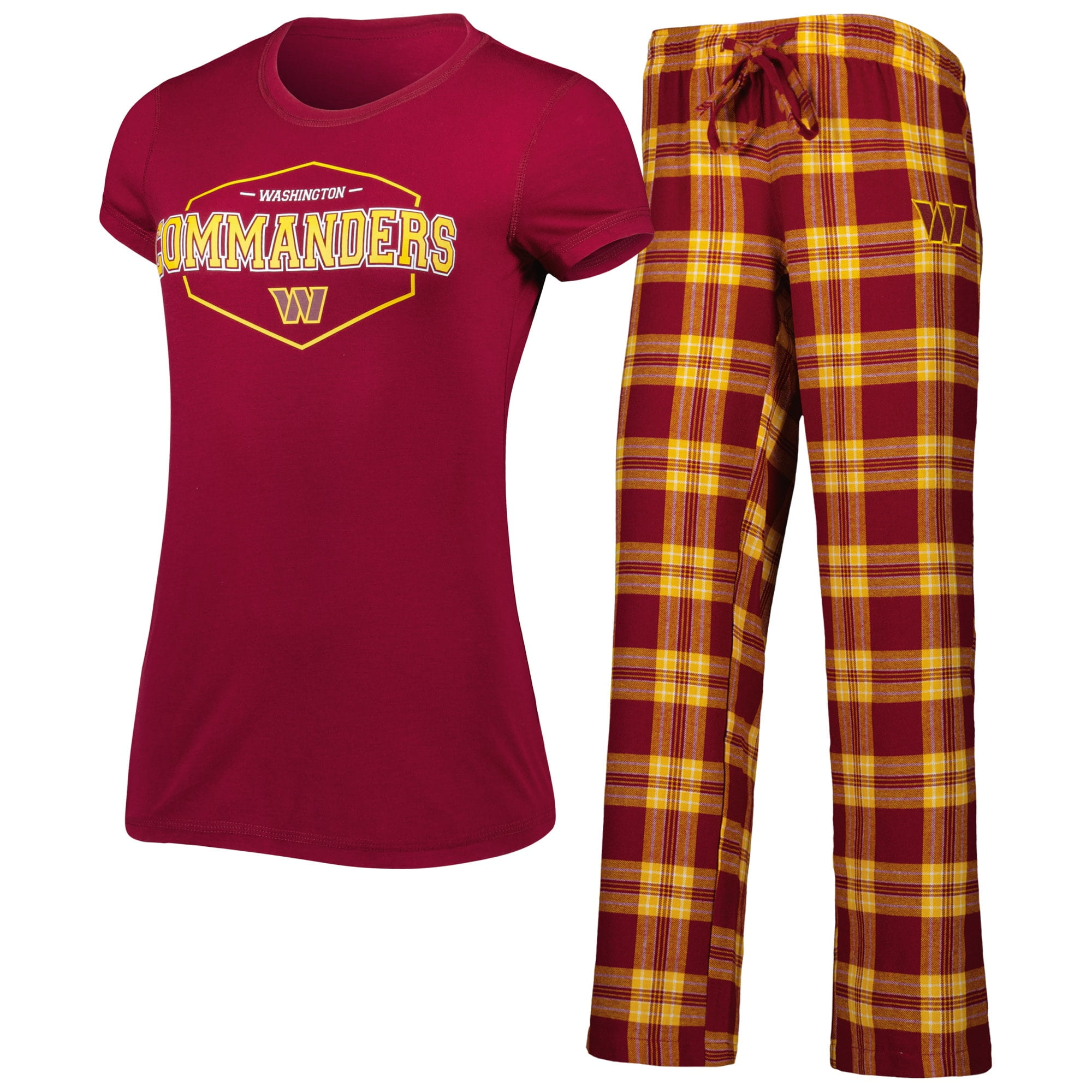 Women's Concepts Sport Burgundy/Gold Washington Commanders Badge T ...