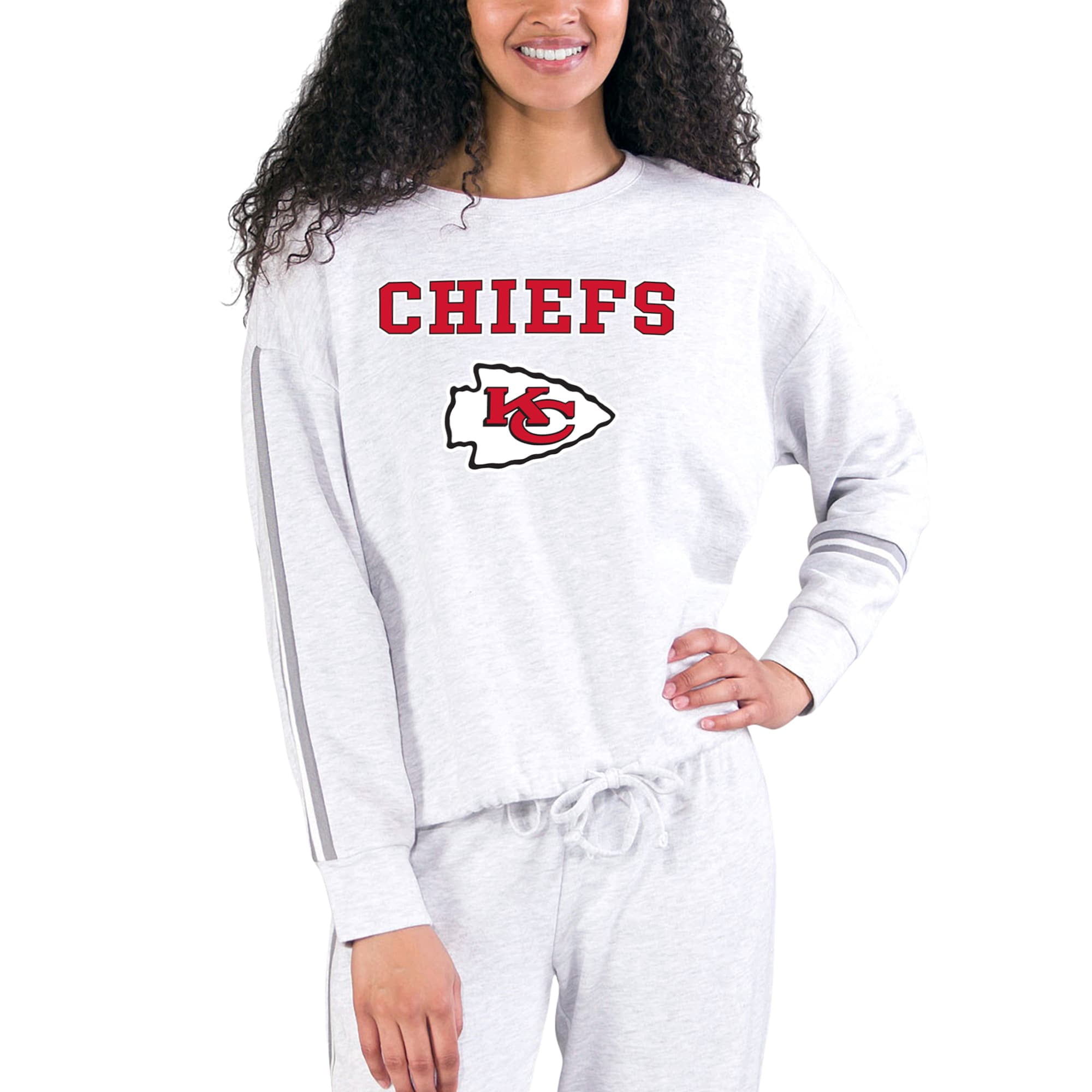 Women's Concepts Sport Cream/Gray Kansas City Chiefs Pendant French ...