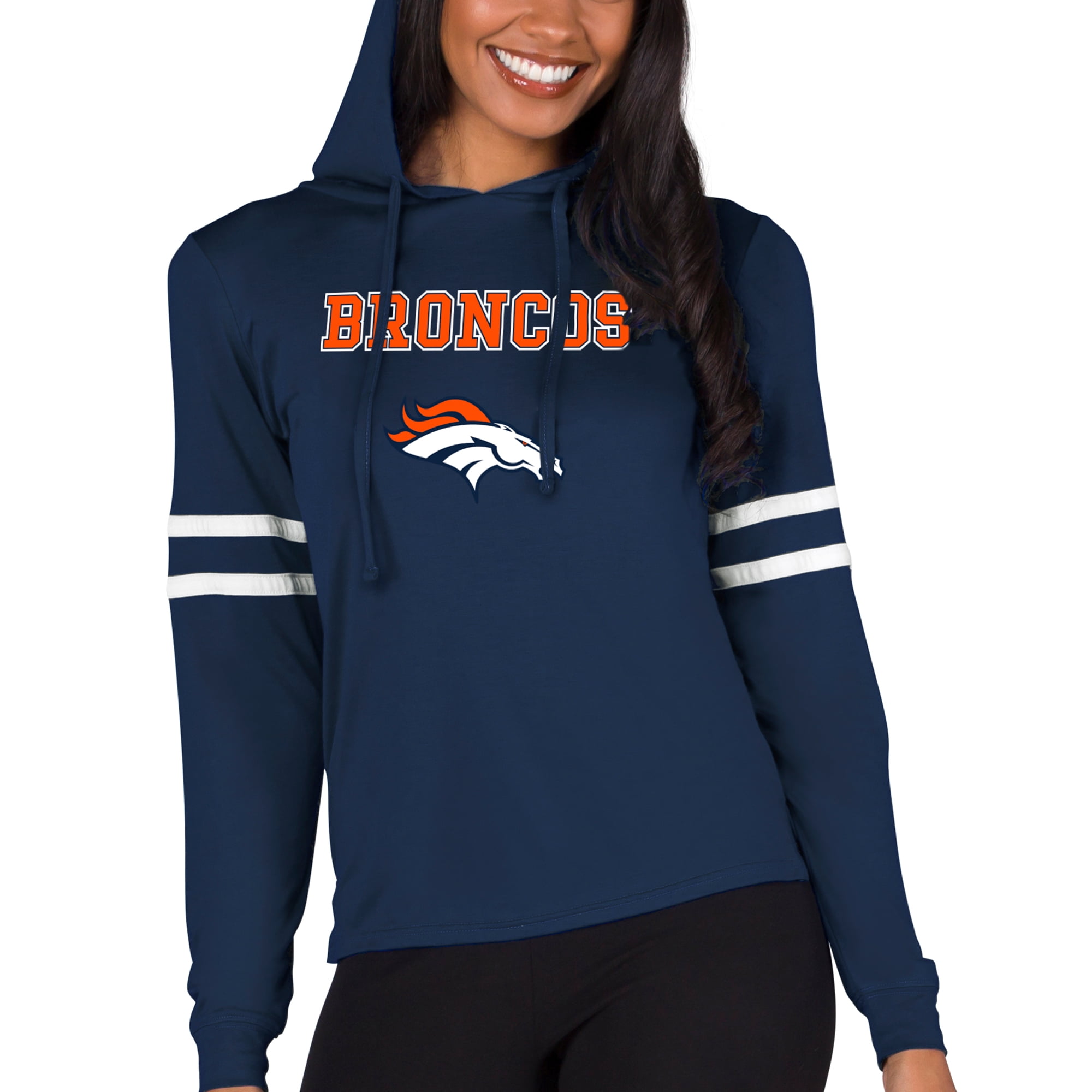 Women's Concepts Sport Navy Denver Broncos Marathon Lightweight Lounge ...