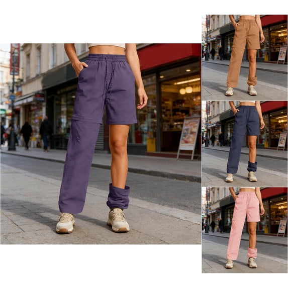 Women’s Convertible Hiking Pants Outdoor Windproof Trekking Trousers ...