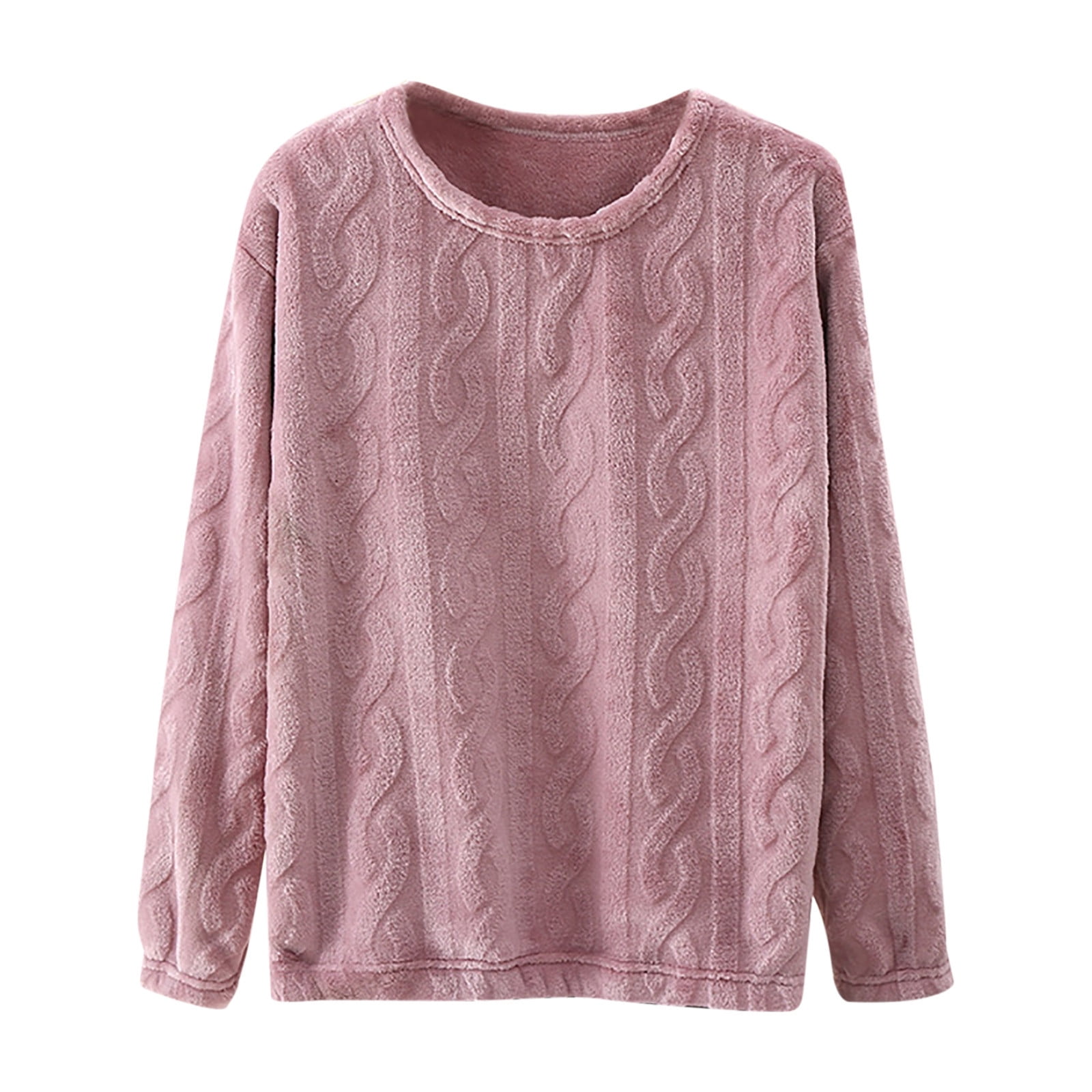 Women's Coral Fleece Pajamas Flannel Sleepwear Soft Pajamas Set Warm Fluffy Loungewear 2 Piece ...