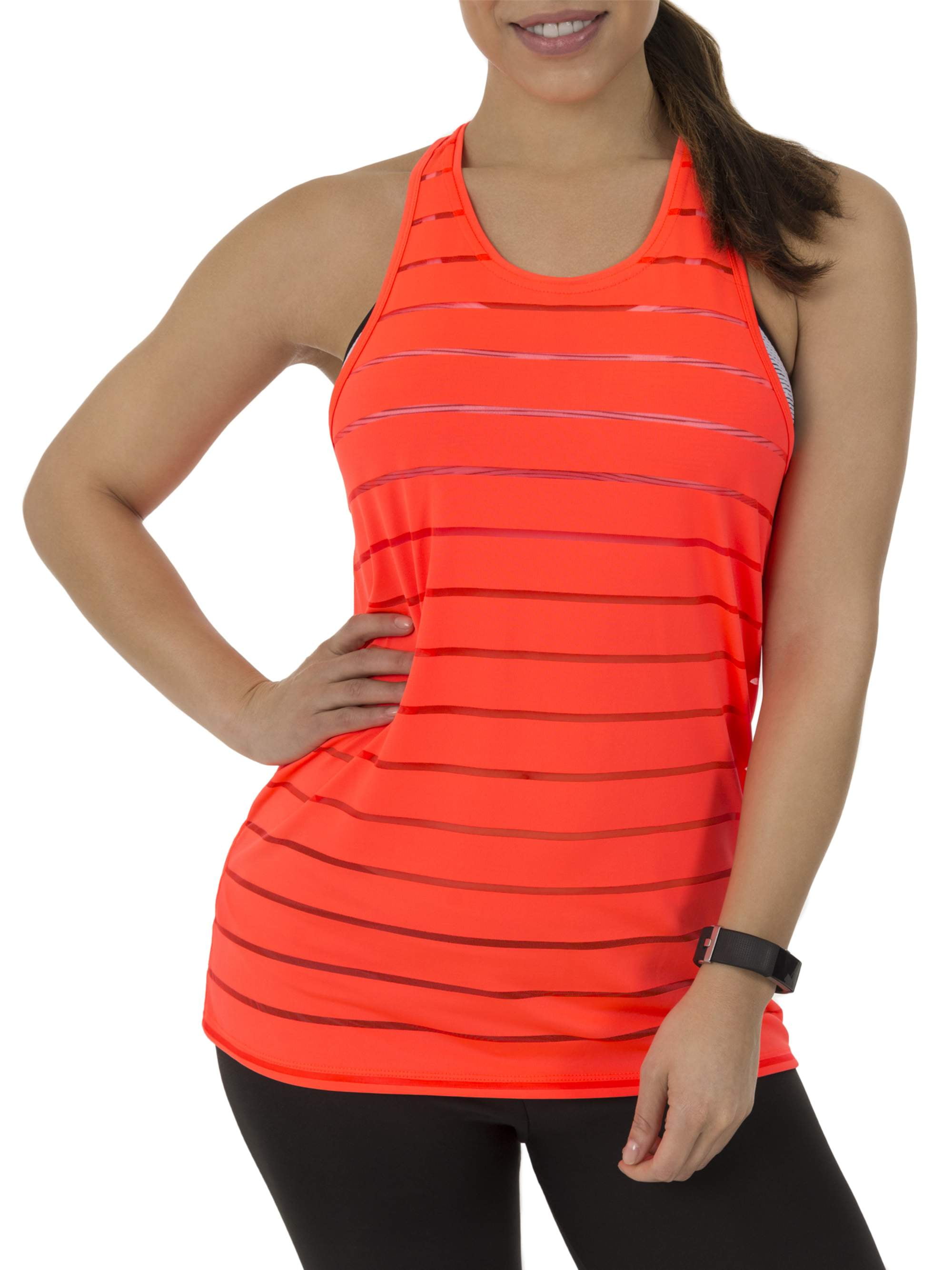 Women's Core Active Sheer Stripe Tank - Walmart.com