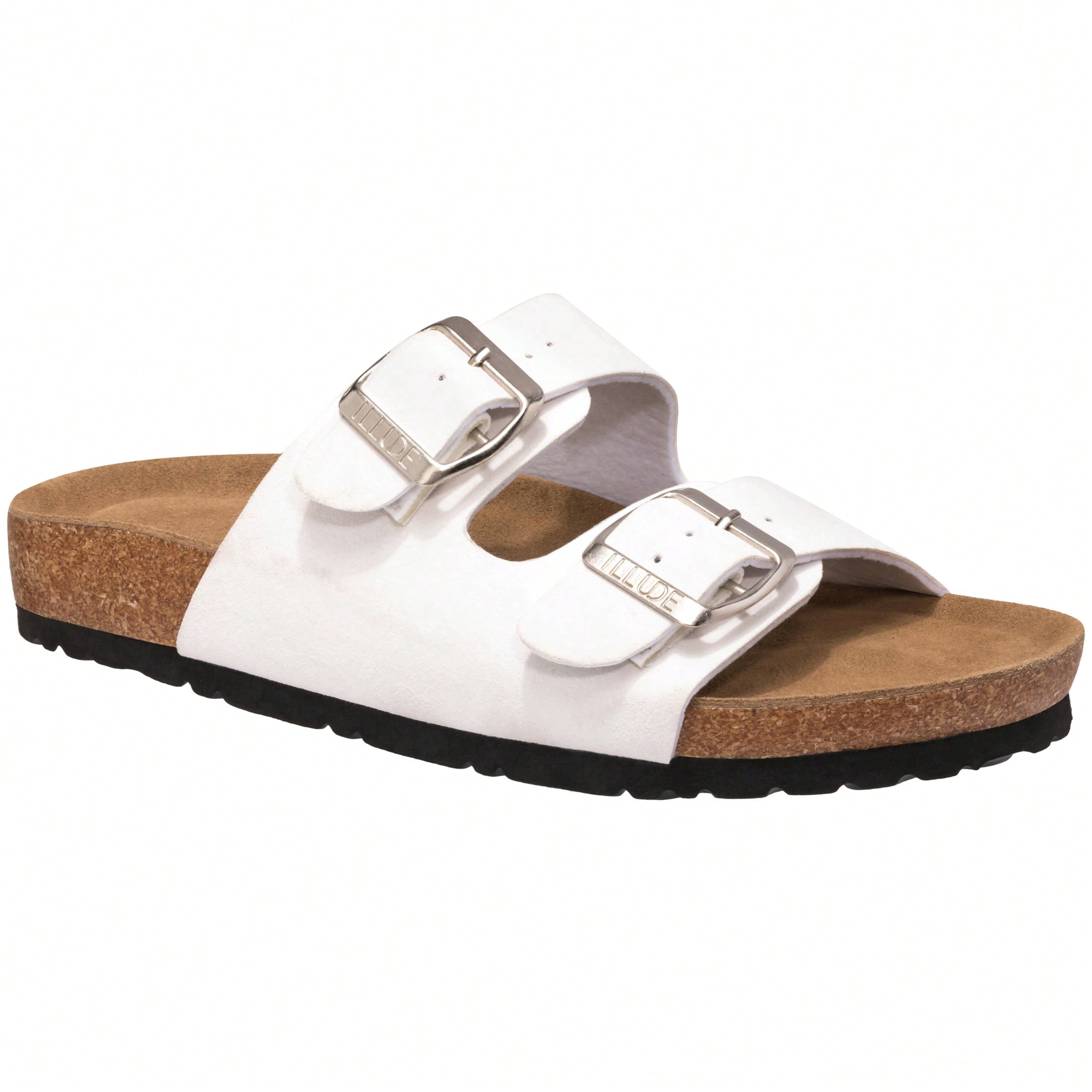Women's Cork Footbed Sandals With Adjustable Buckles Slip On Platform ...