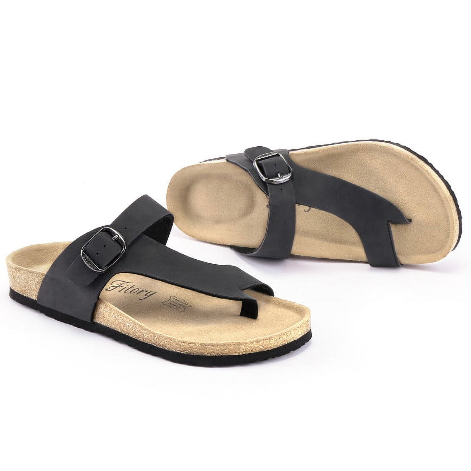 Women's Cork Footbed Slide Sandals with Comfort Suede Lining,Summer ...