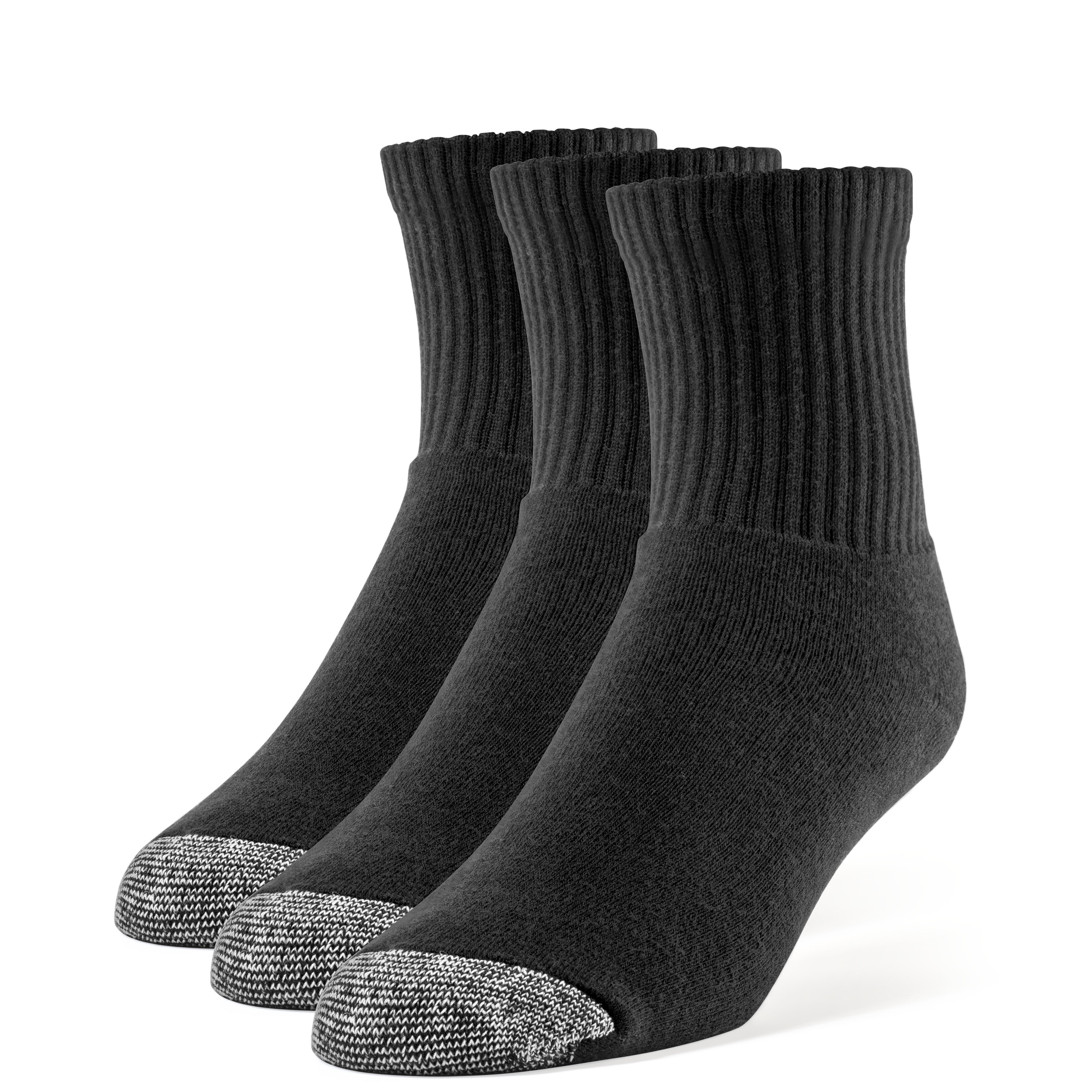 Women's Cotton Extra Soft Quarter Cushion Socks - 3 Pairs - Walmart.com
