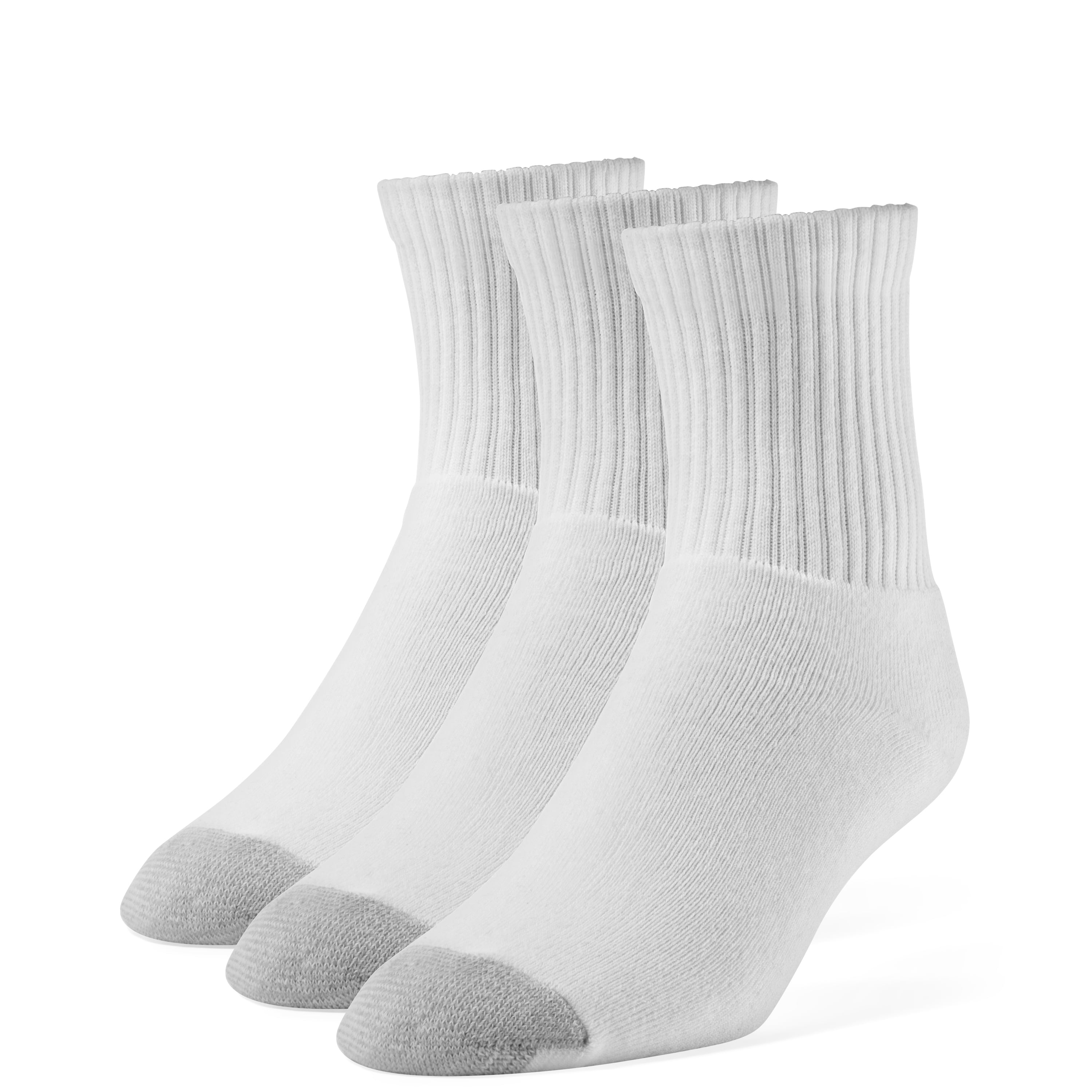 Women's Cotton Extra Soft Quarter Cushion Socks - 3 Pairs - Walmart.com