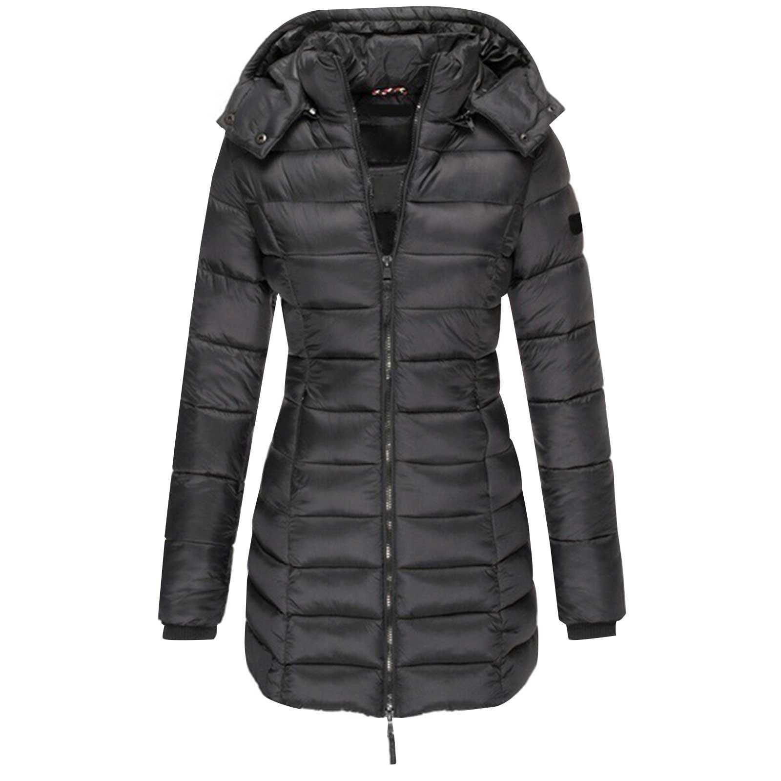 Women's Cotton Jacket Women's Medium Length Slim Fitting Cotton Jacket ...