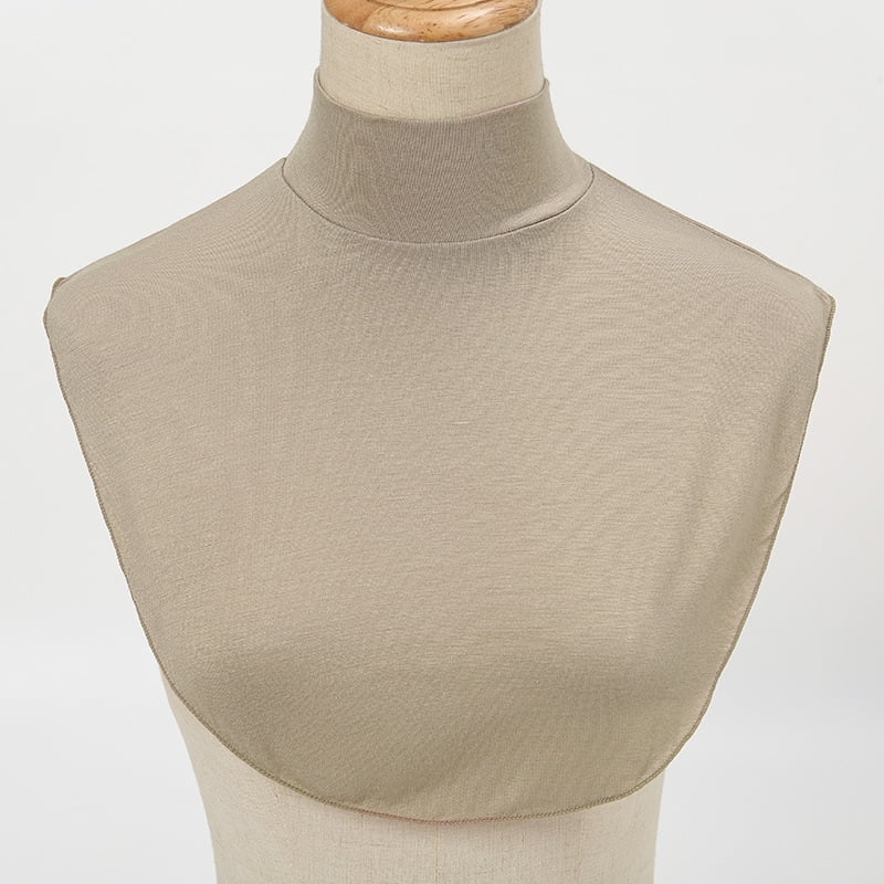 Women's Cotton Mock Turtleneck Dickey Half Top Collar Neck Blouse False ...