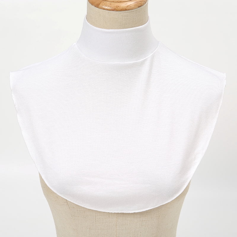 Women's Cotton Mock Turtleneck Dickey Half Top Collar Neck Blouse False ...