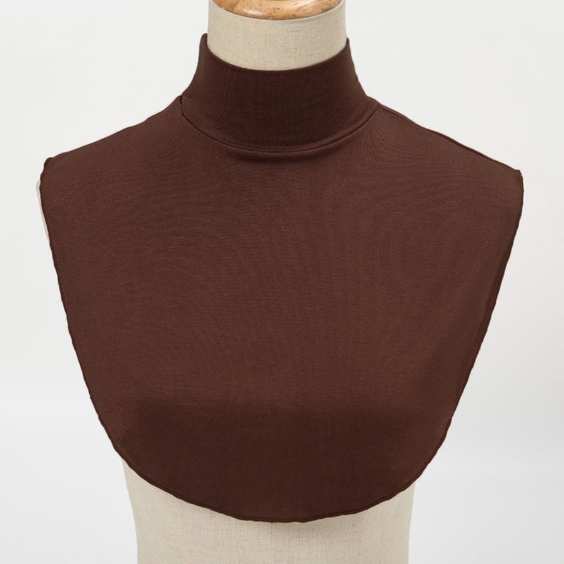Women's Cotton Mock Turtleneck Dickey Half Top Collar Neck Blouse False ...