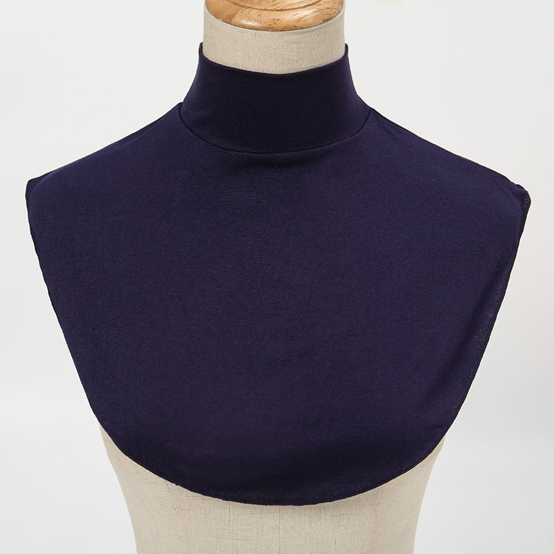 Women's Cotton Mock Turtleneck Dickey Half Top Collar Neck Blouse False ...