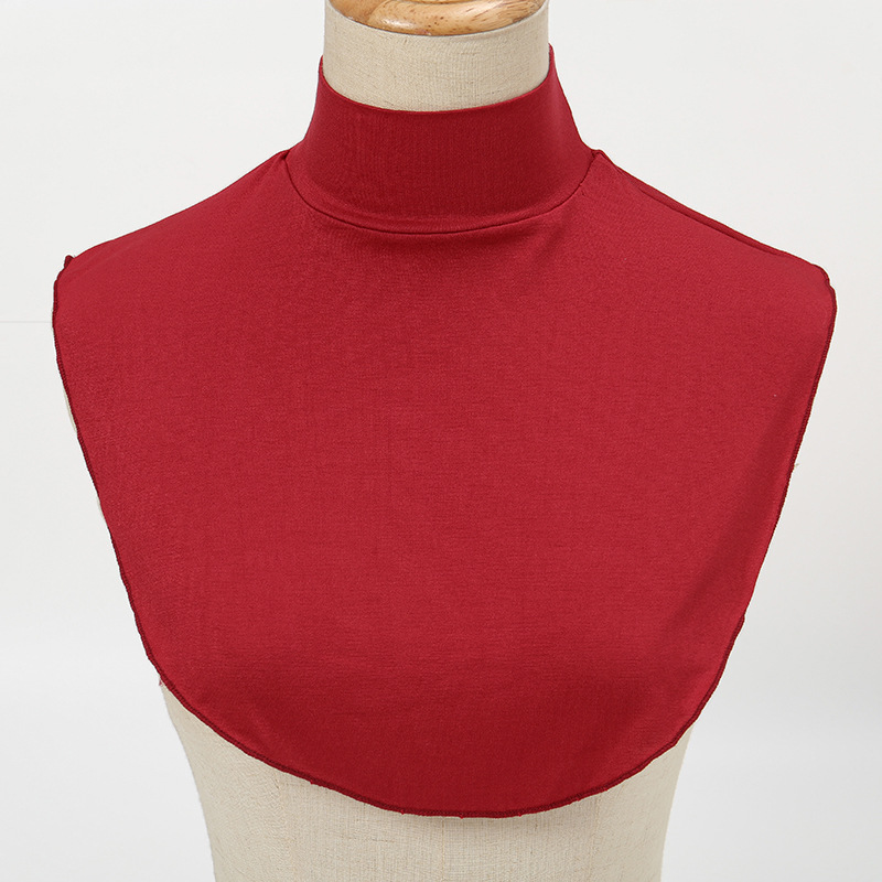 Women's Cotton Mock Turtleneck Dickey Half Top Collar Neck Blouse False ...