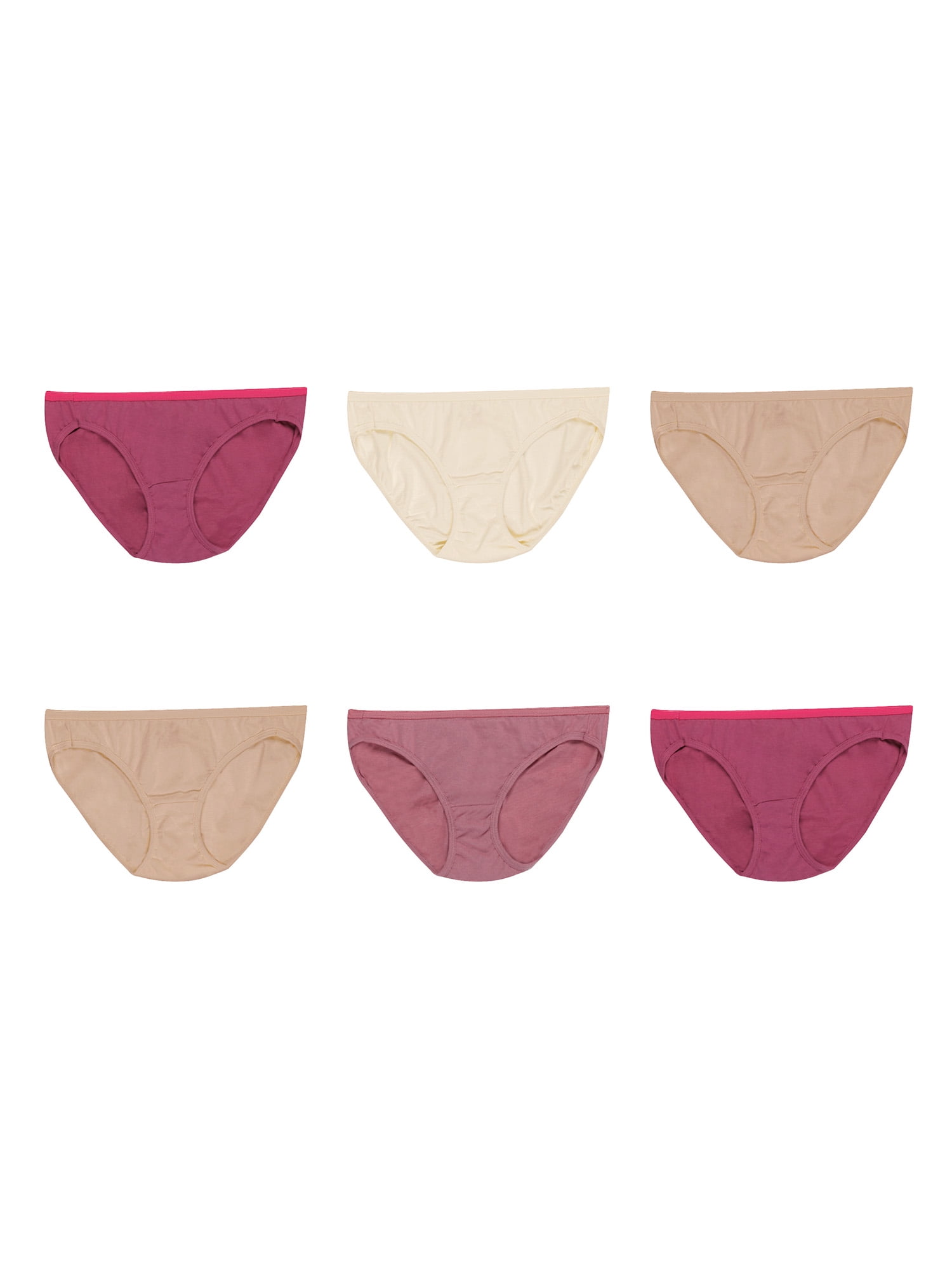 Women's Cotton No Ride Up Bikini Panties - 6 Pack - Walmart.com Women's Cotton No Ride Up Bikini Panties - 6 Pack - Walmart.com