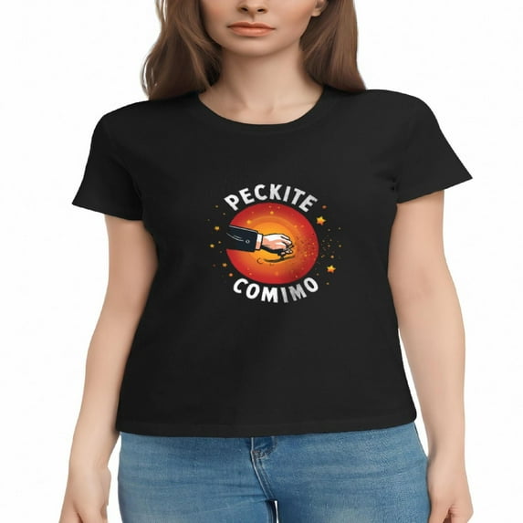 Women's Cotton Short Sleeve T-Shirt with Graphic Design: Hand Holding ...