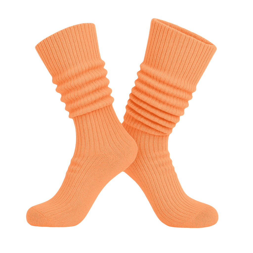 Women’s Cotton Slouch Socks Extra Long Scrunch Knee-High Boot Socks 1 ...