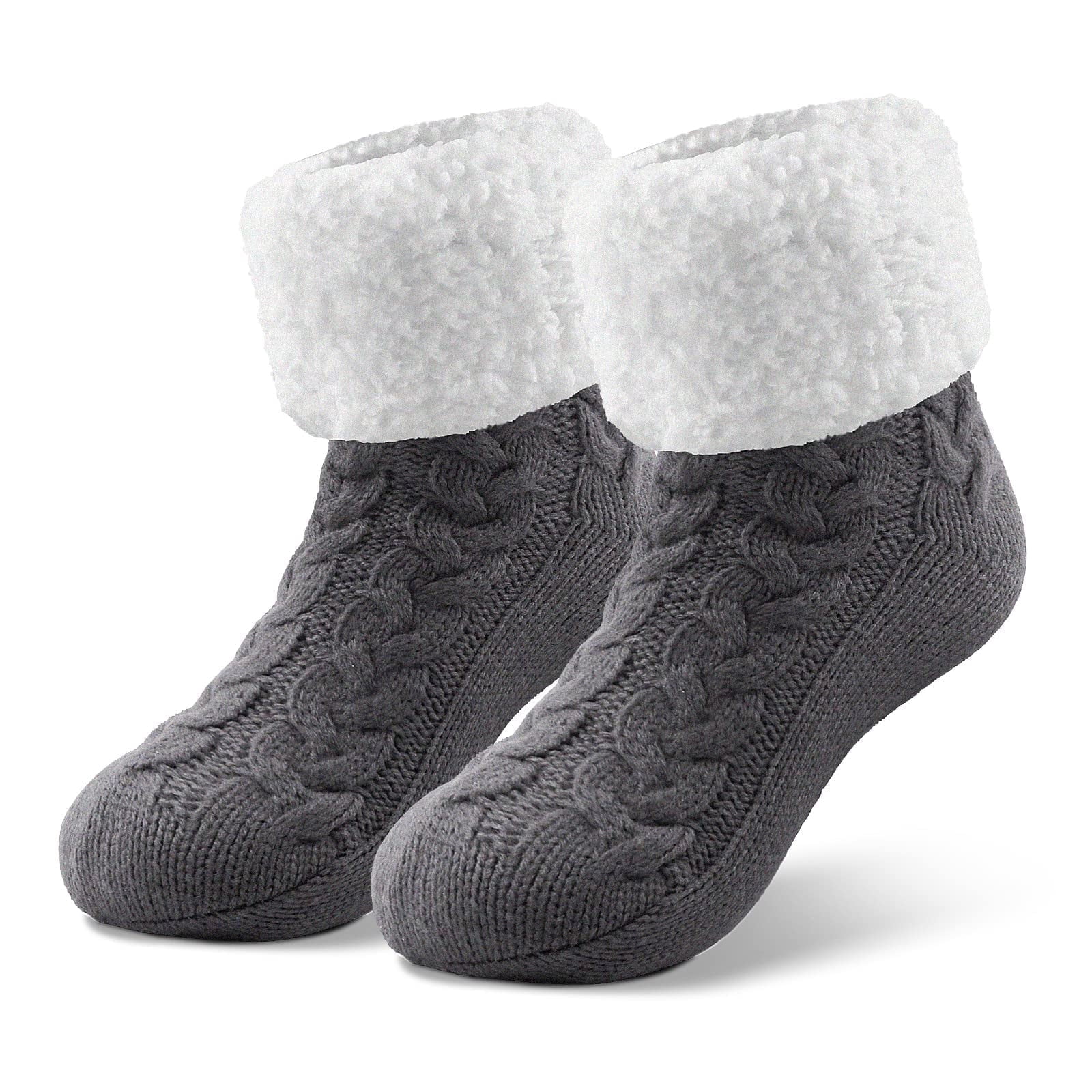 Women's Cozy Fuzzy Socks Warm Slipper Socks Grippers Fuzzy Fluffy Socks ...