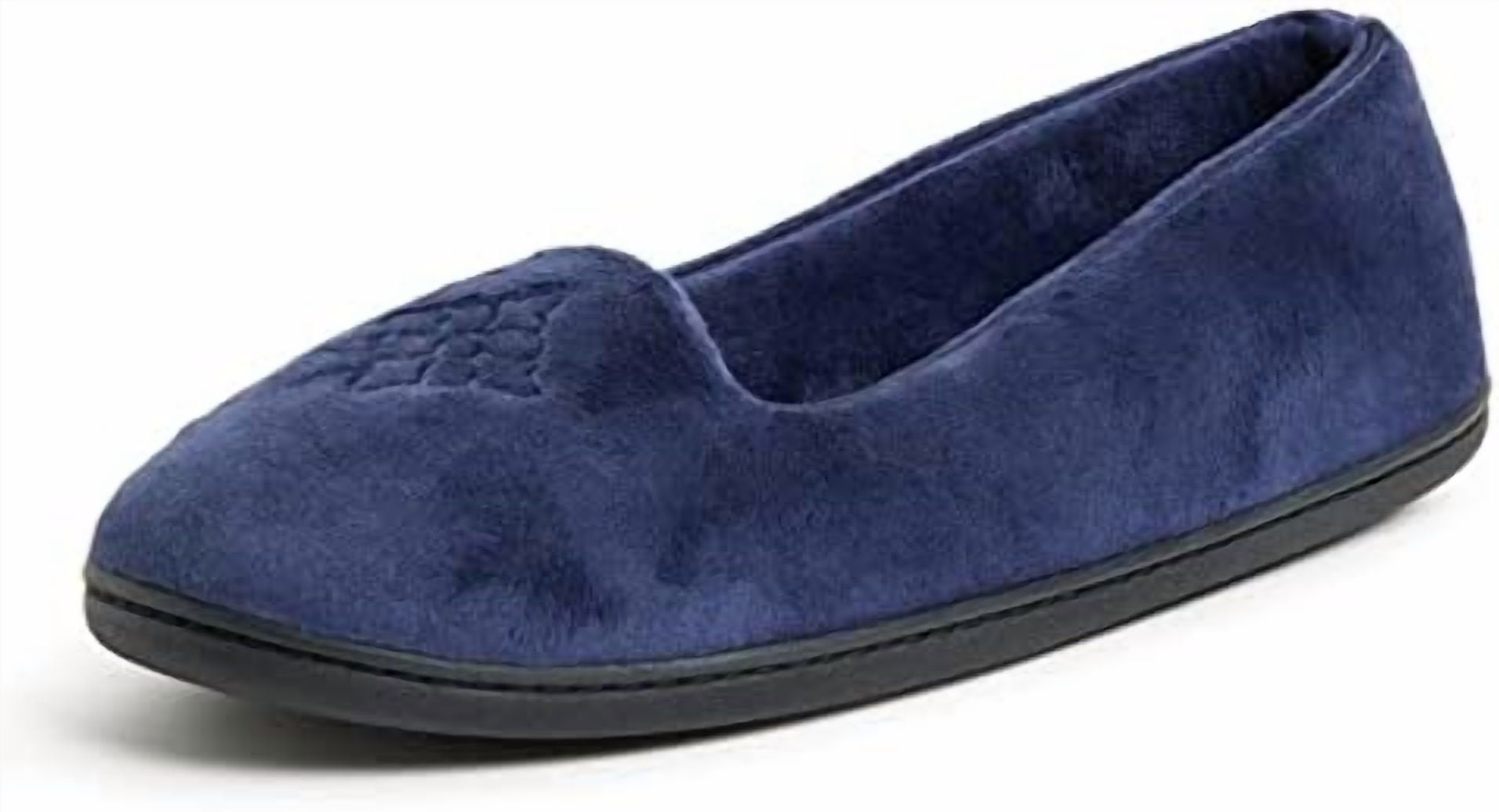 Women's Cozy Memory Foam Indoor Closed Back House Ballet Slipper with ...
