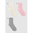 Women's Crew Embroidery Flower Day Socks - 3Pairs Set - Walmart.com