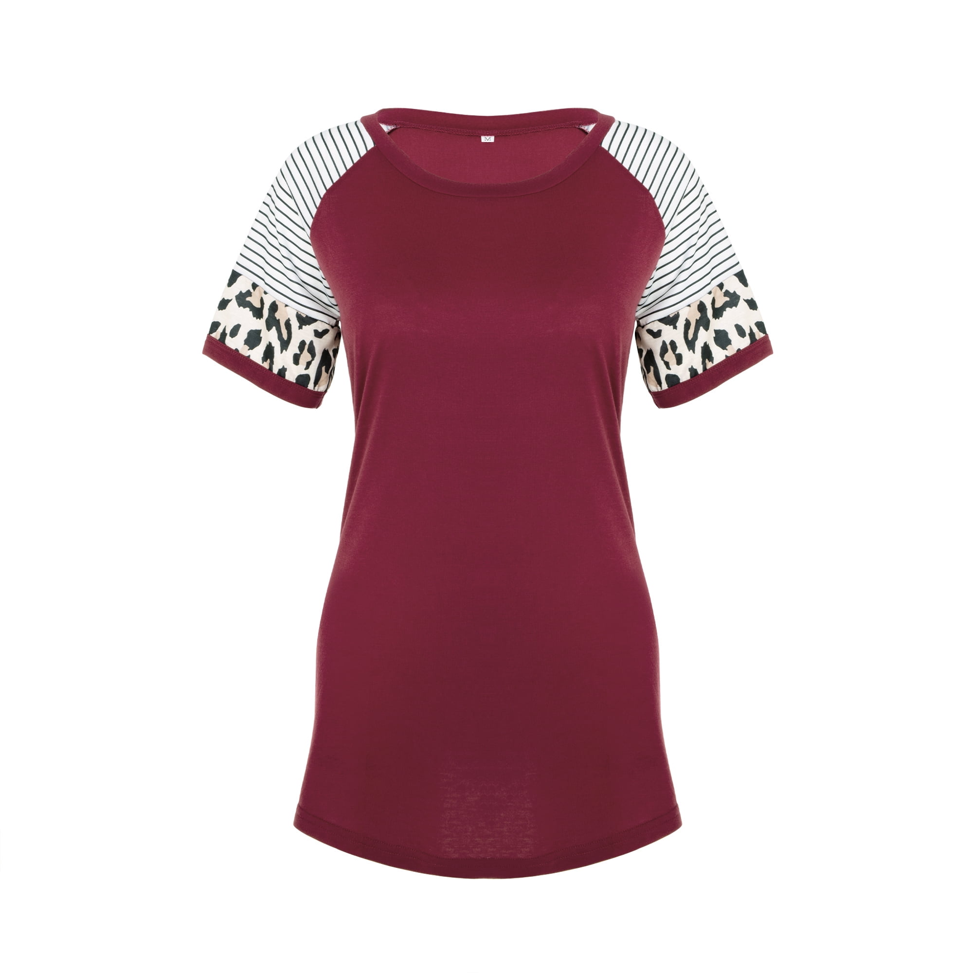 Women's Crew Neck Relax Shirts Dry Fit Moisture Short Sleeve Mesh ...