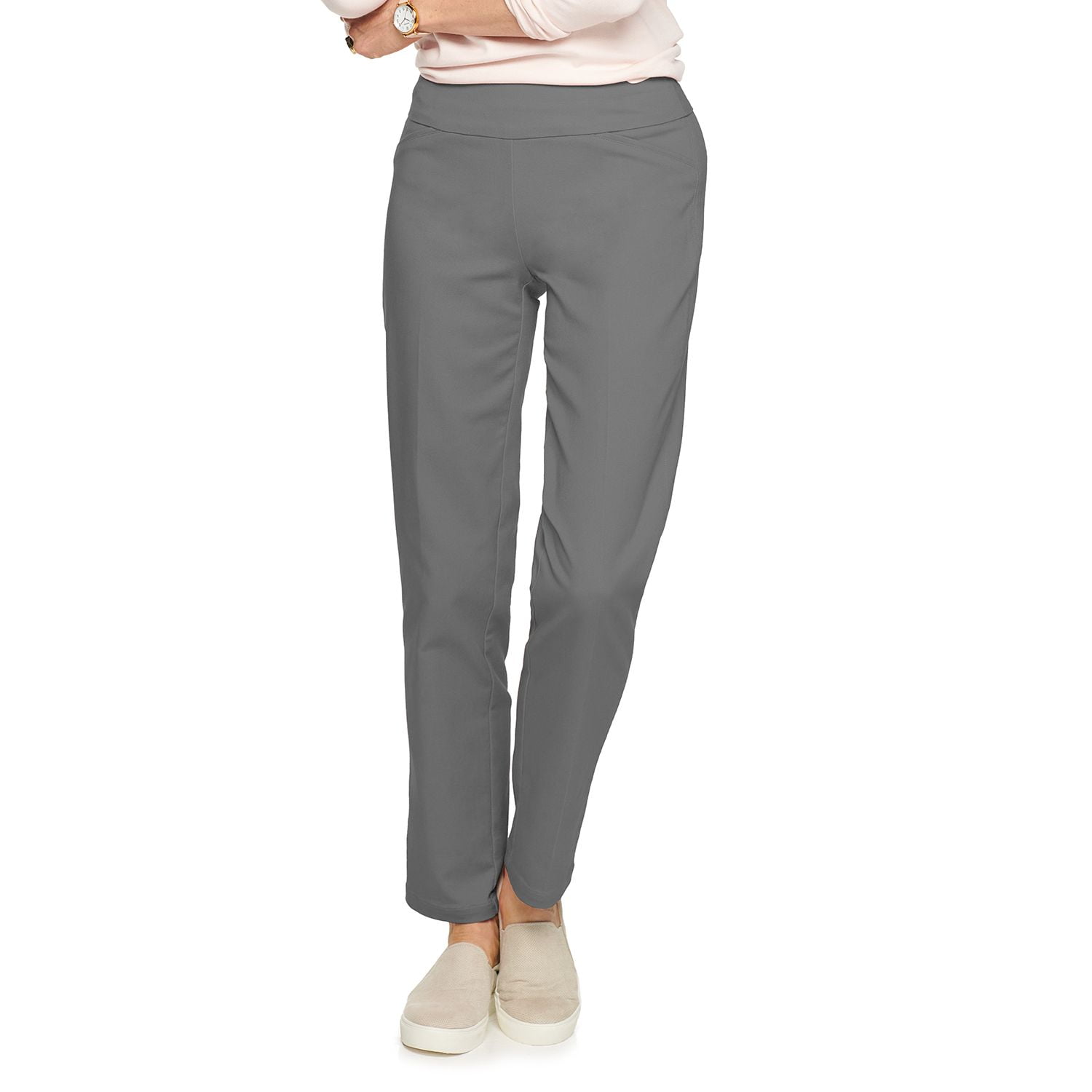 Women's Croft & Barrow® Effortless Stretch Pull-On Straight-Leg Pants ...