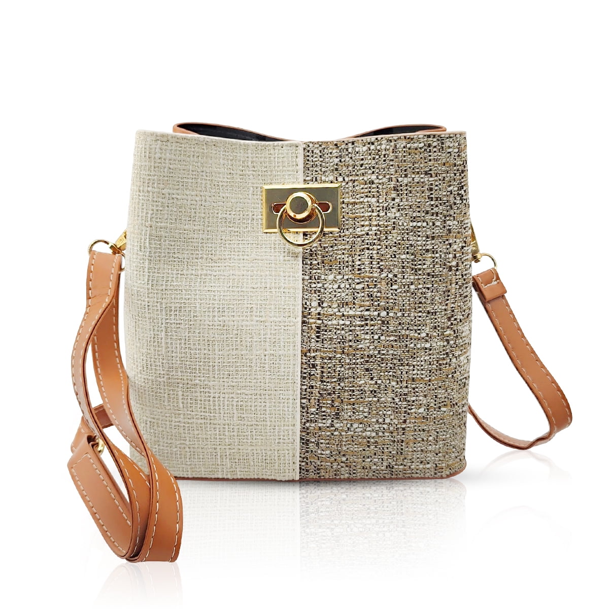 Kabuer Women's Crossbody Bucket Bag, Purse with Adjustable Shoulder ...