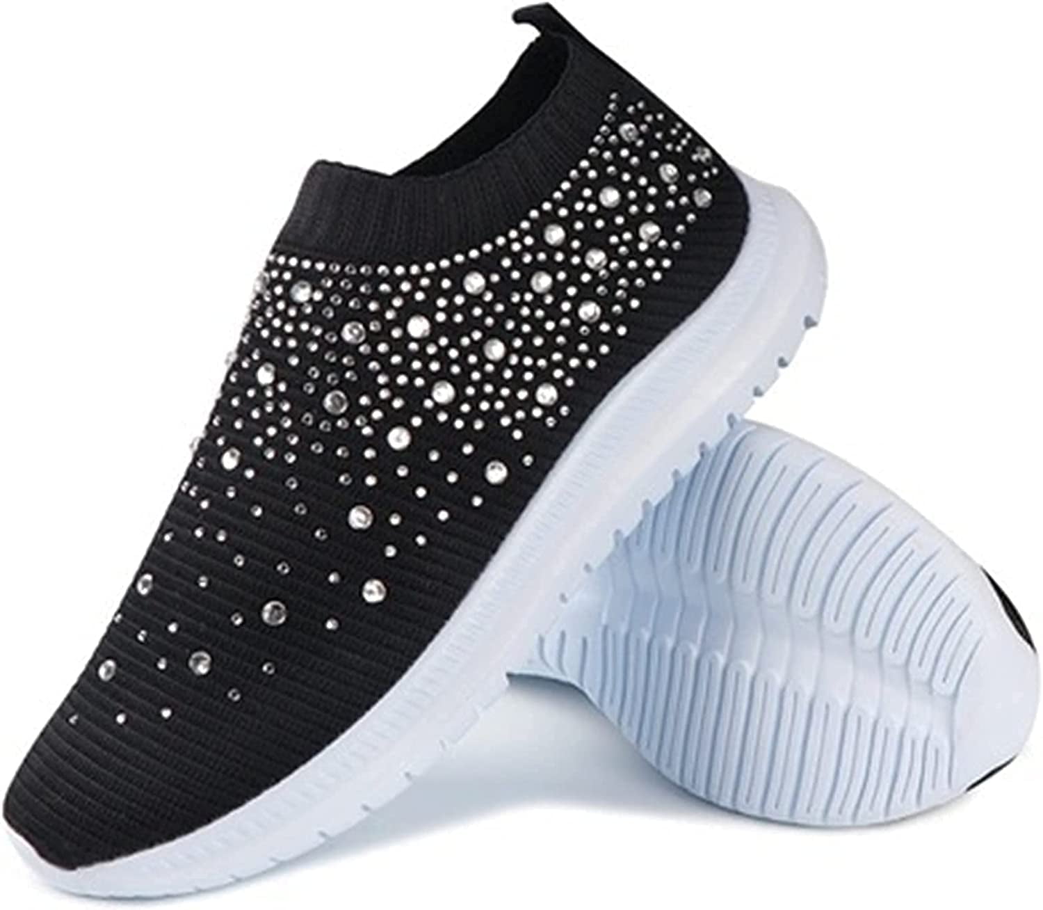 Women's Crystal Breathable Orthopedic Slip On Walking Shoes, Ultra ...