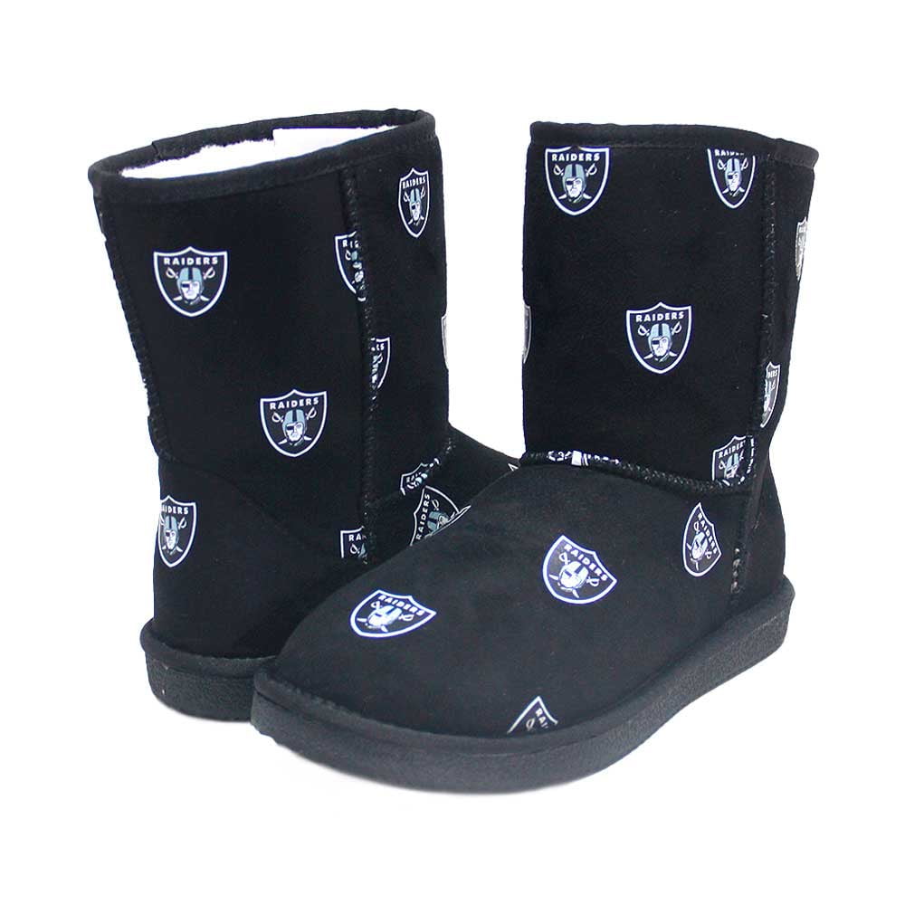 Women's Cuce Black Las Vegas Raiders Allover Logo Boots - Walmart.com