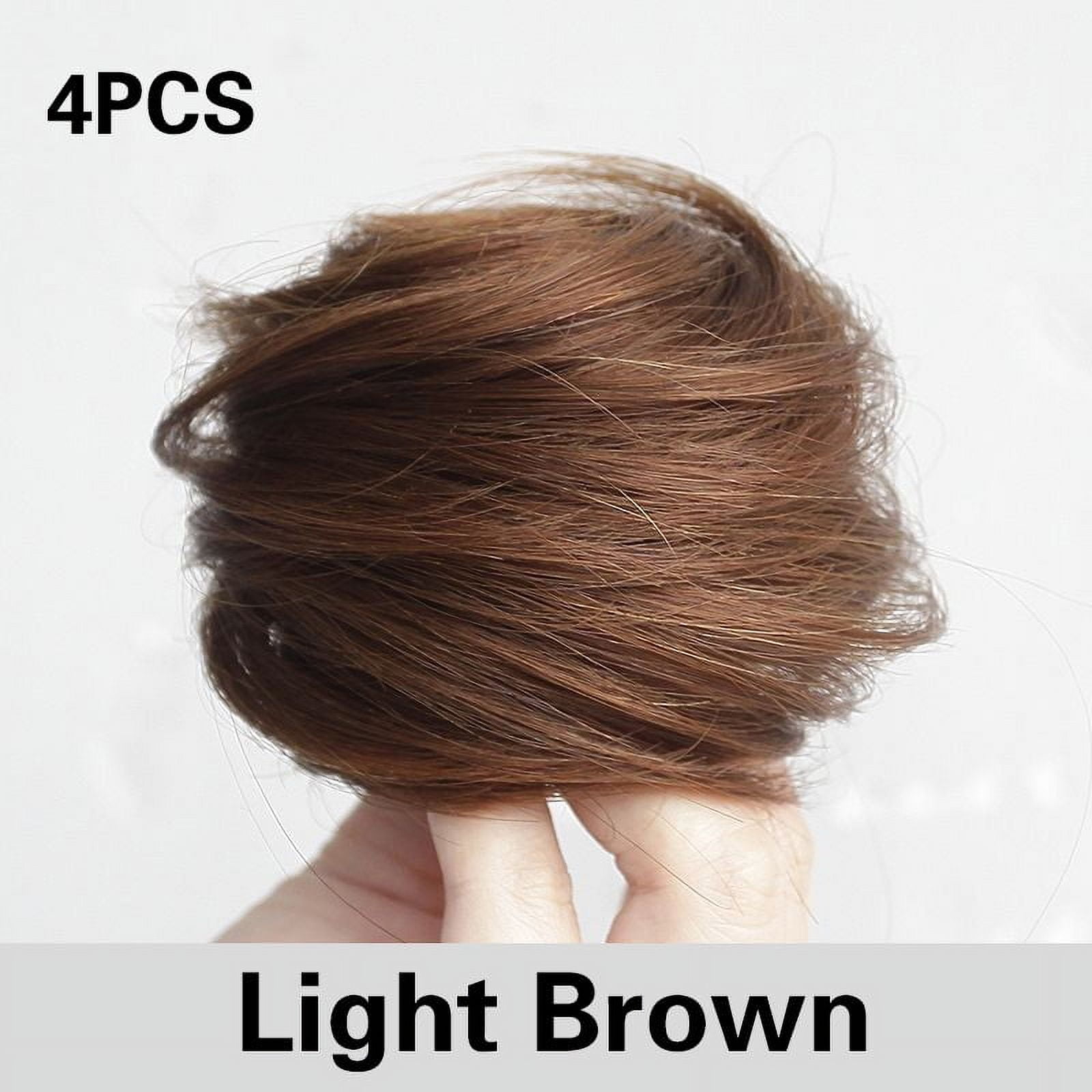 Women's Curly Wave Wig - Messy Bun Elastic Band, Suitable for Fluffy ...