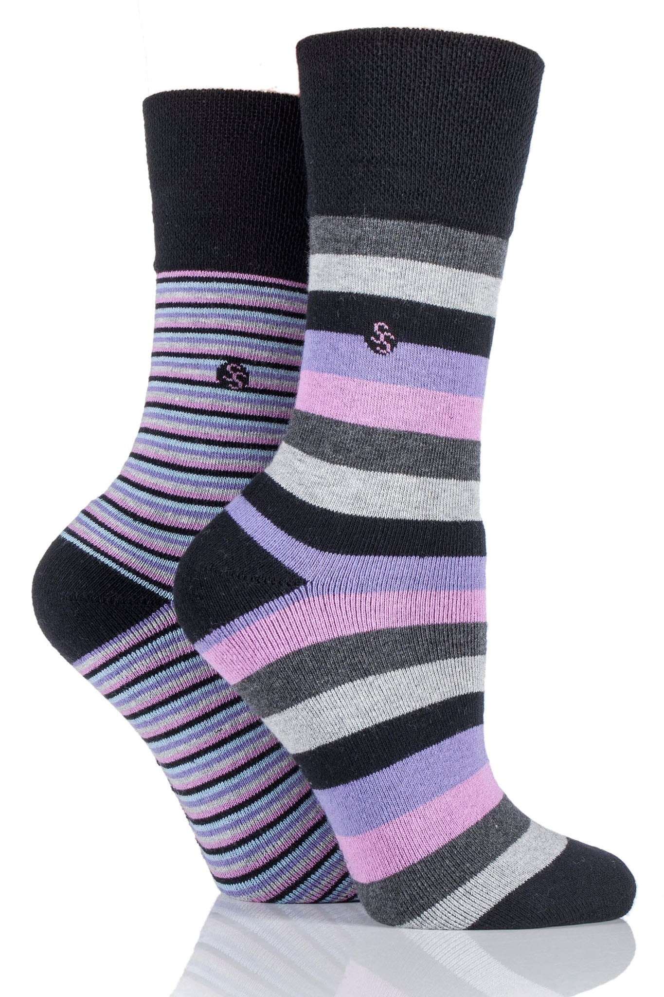 Women's Cushion Foot Stripe Sock - Walmart.com