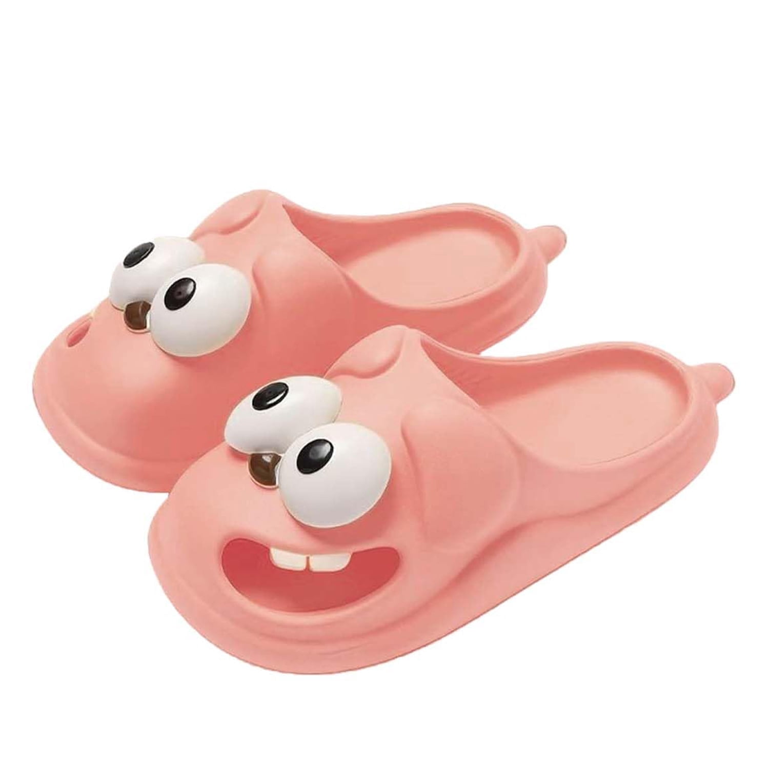 Women´s Cute Big Eyed Dog Slides, 3D Funny Cartoon Cloud Sandals Anti ...