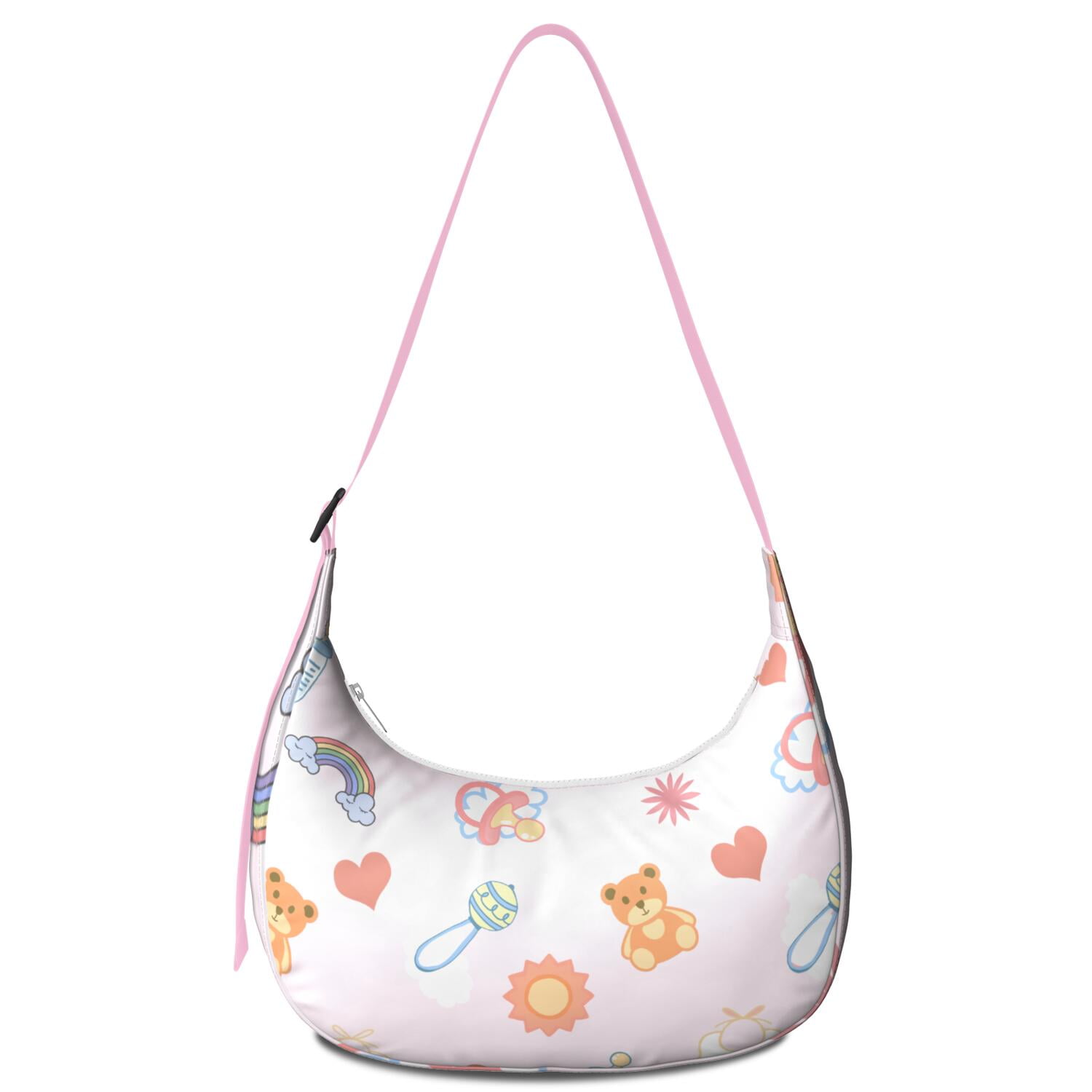 Women’s Cute Cartoon Shoulder Bag – Fun Playful Kids Kawaii Sketch ...