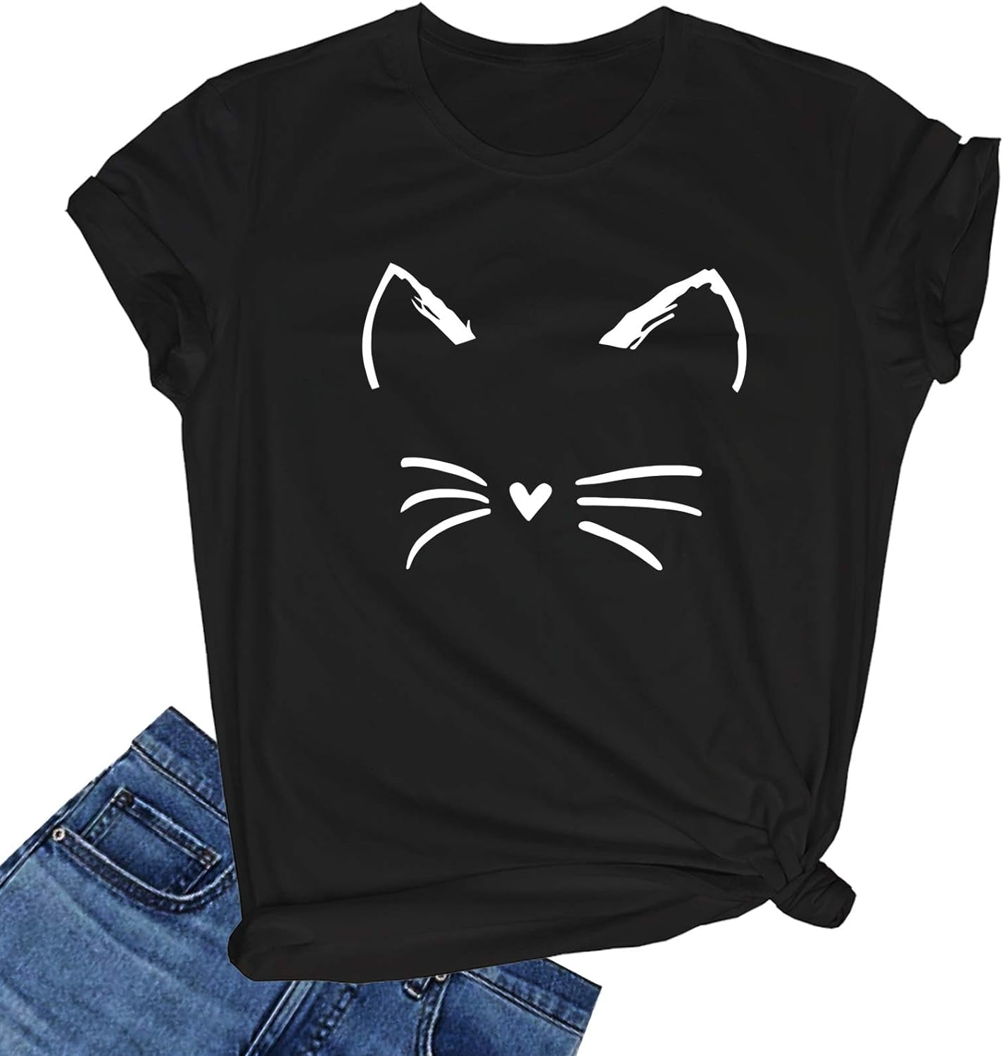 Women's Cute T Shirt Junior Tops Teen Girls Graphic Tees - Walmart.com