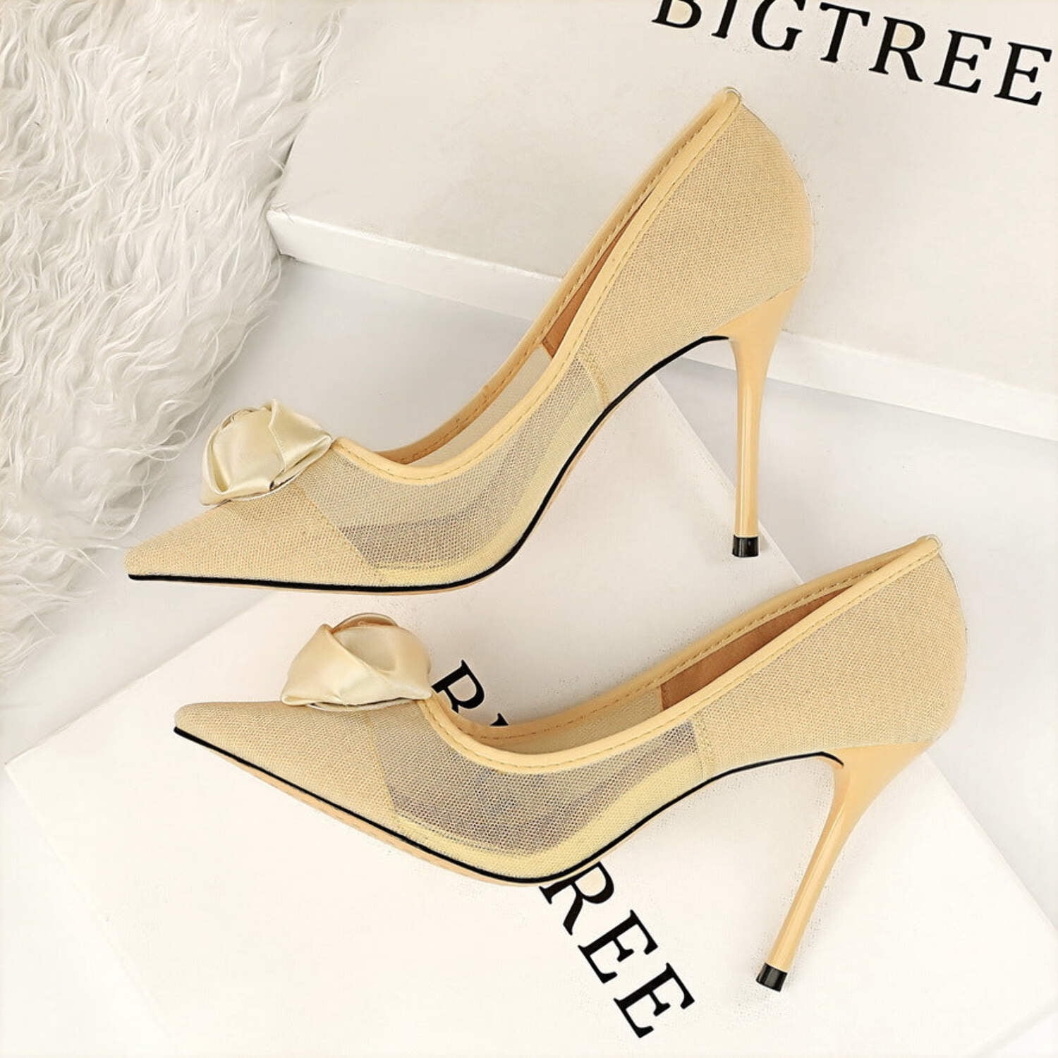 Women's Cutout Satin Rose Flower Pumps - Walmart.com