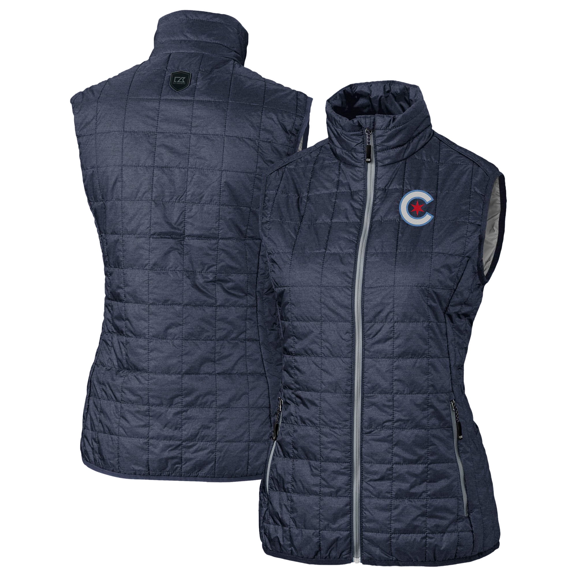 Womens Cutter And Buck Anthracite Chicago Cubs City Connect Rainier
