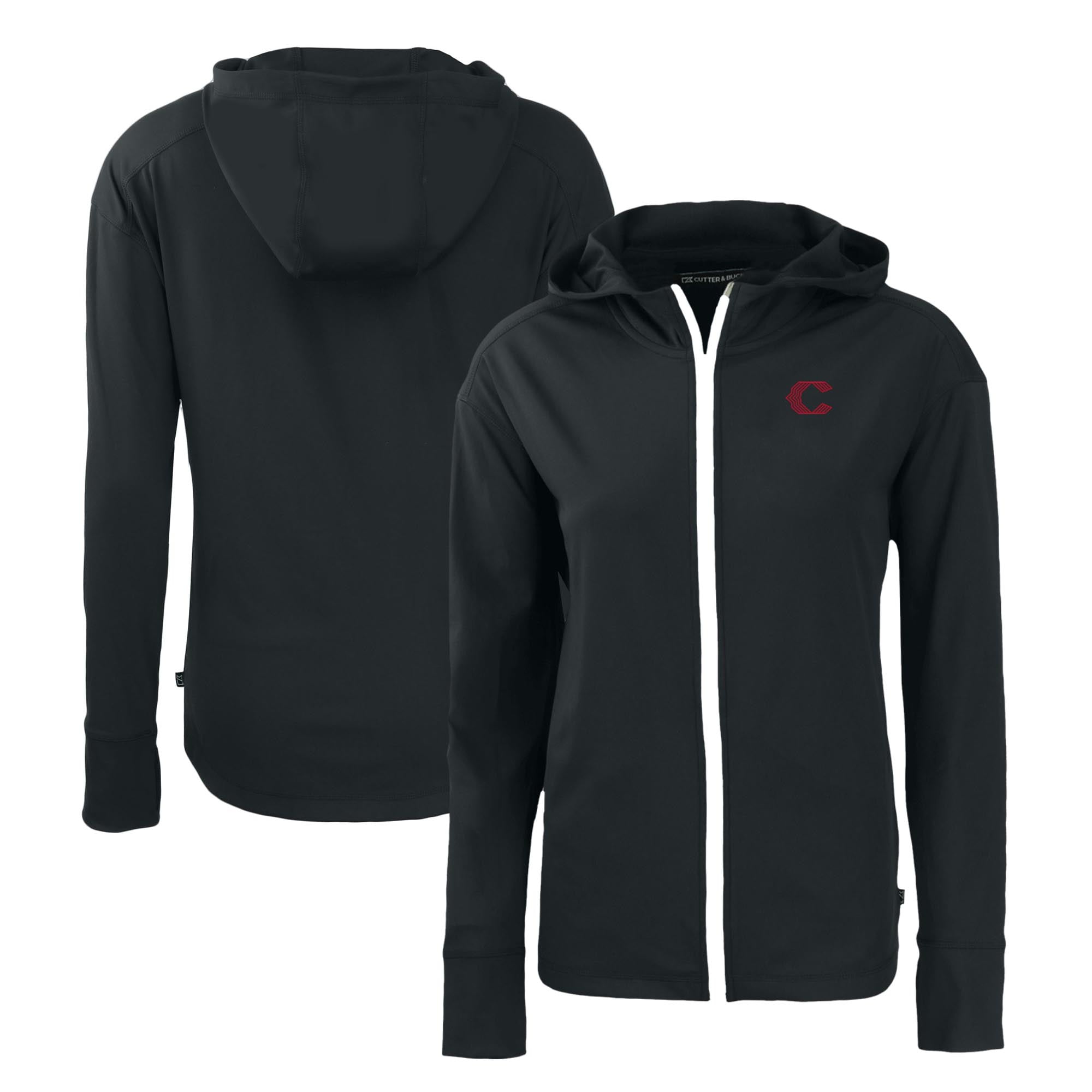 Women's Cutter & Buck Black Cincinnati Reds City Connect Daybreak Eco ...