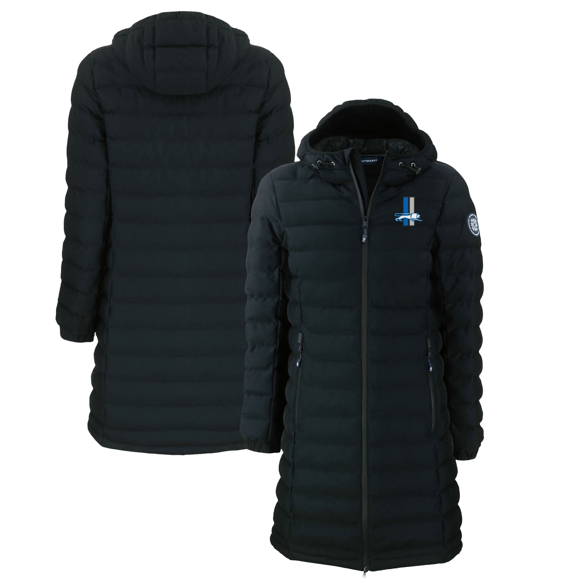 Women's Cutter & Buck Black Detroit Lions Throwback Logo Mission Ridge ...