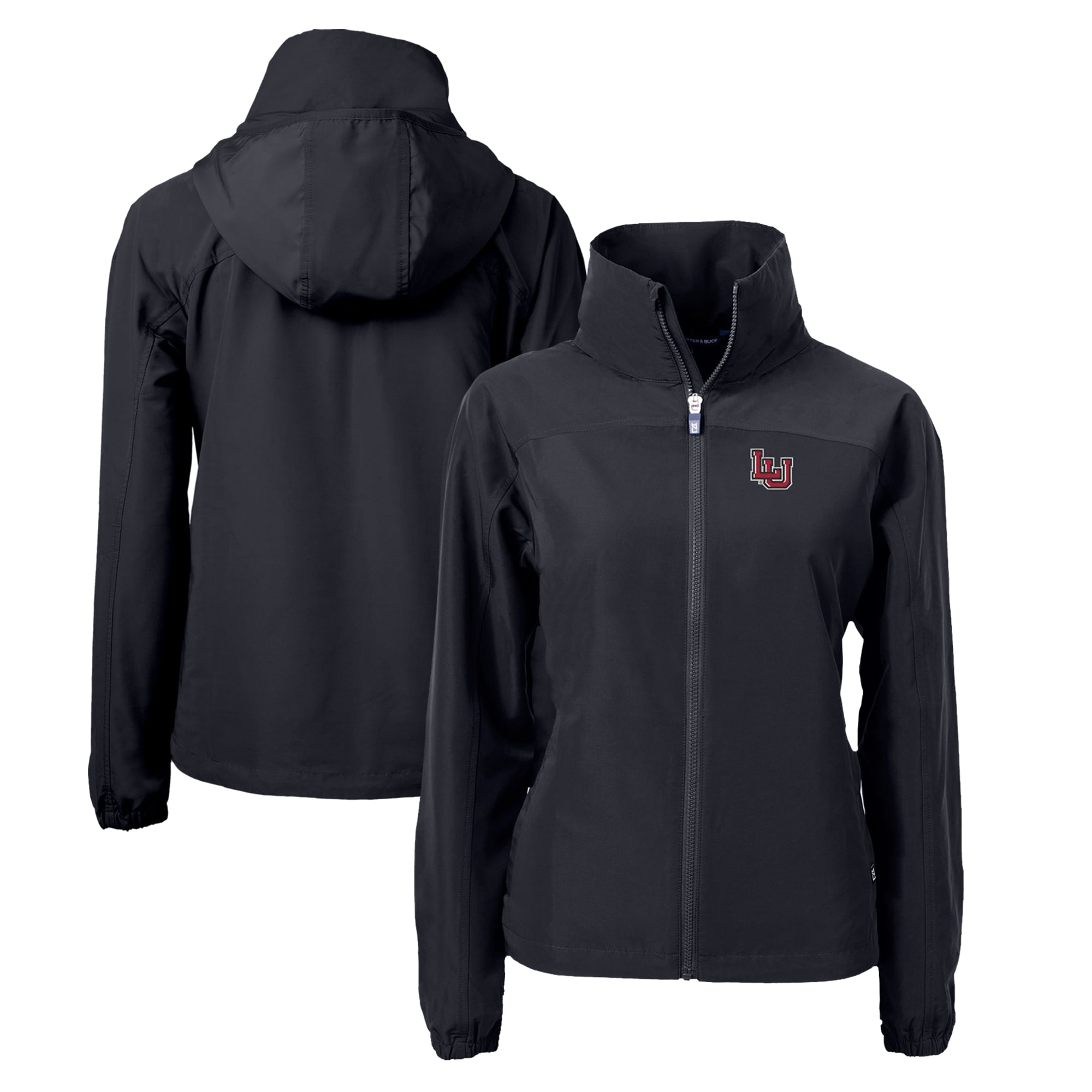 Women's Cutter & Buck Black Lamar Cardinals Charter Eco Recycled Full ...