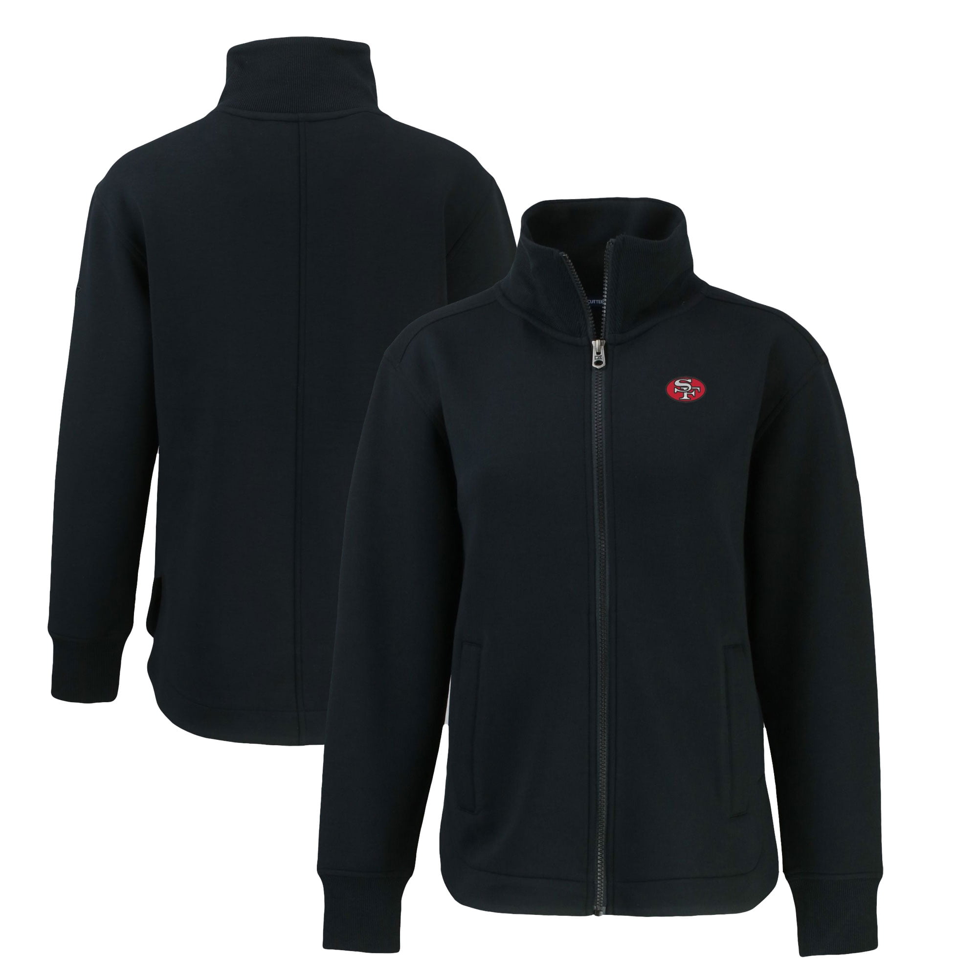 Womens Cutter And Buck Black San Francisco 49ers Throwback Logo Roam Eco