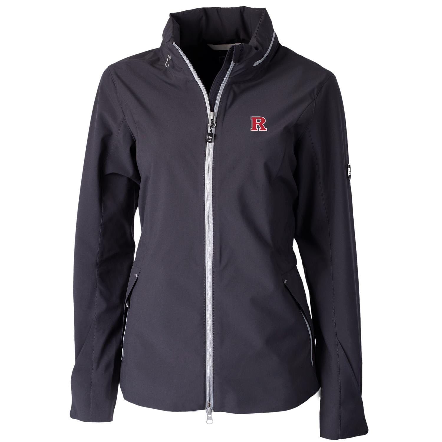 Women's Cutter & Buck Charcoal Rutgers Scarlet Knights Vapor Full-Zip ...