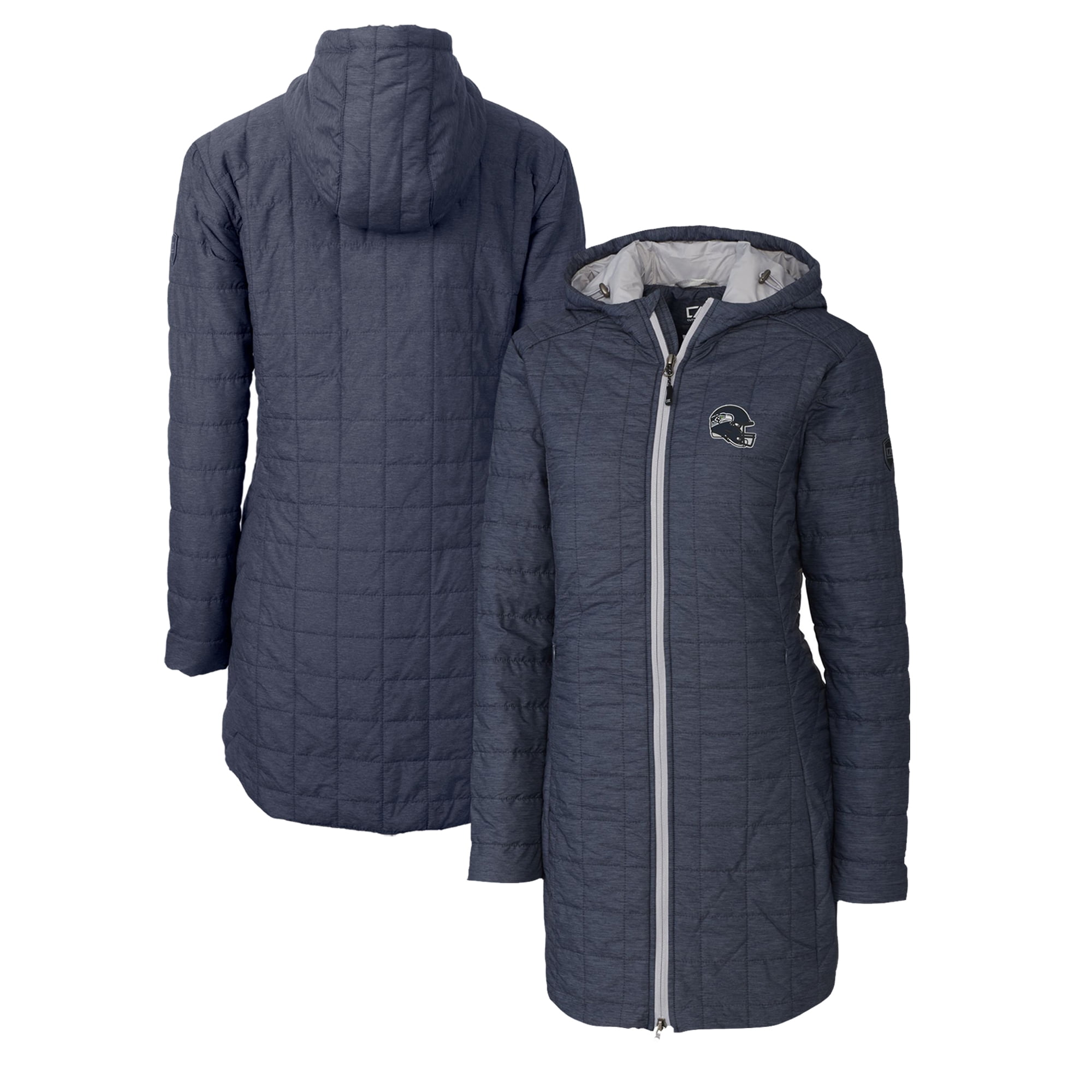 Women's Cutter & Buck College Navy Seattle Seahawks Helmet Logo Rainier ...