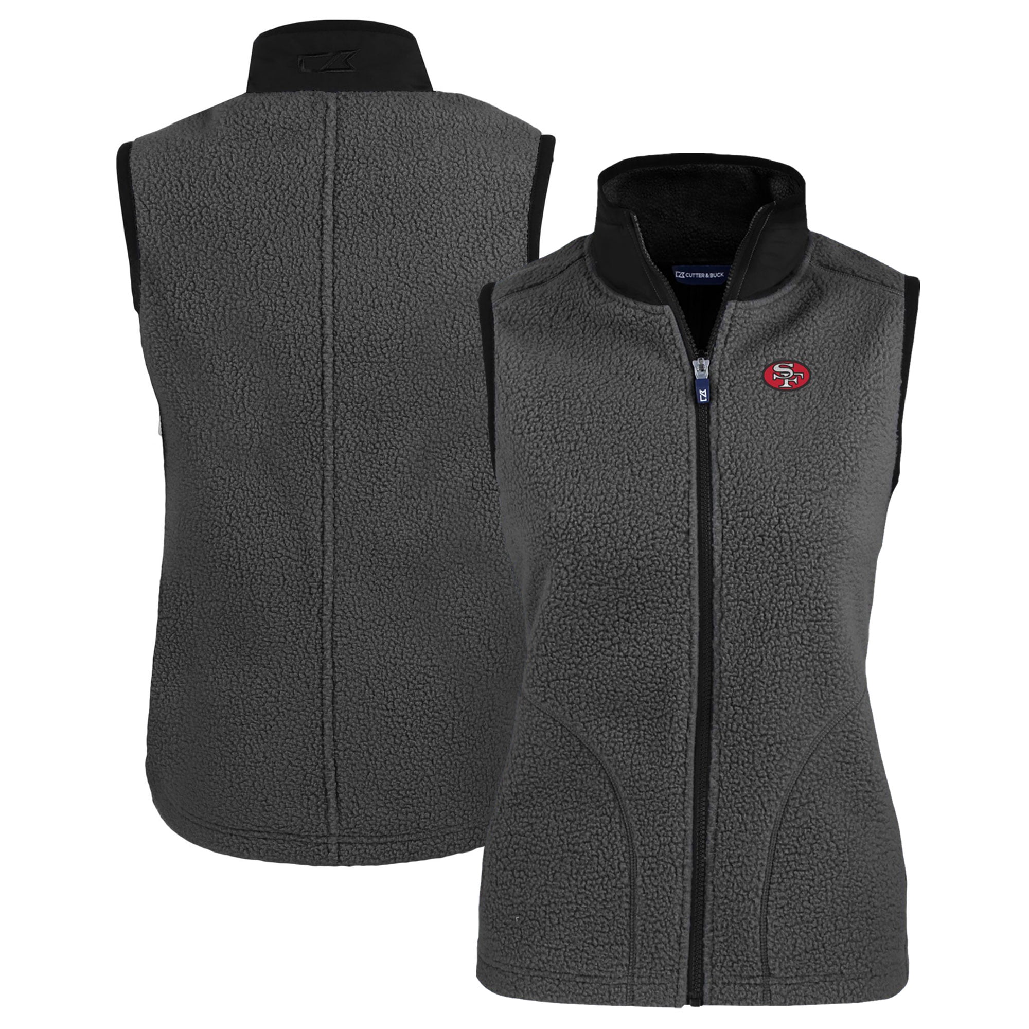 Womens Cutter And Buck Gray San Francisco 49ers Throwback Cascade Eco