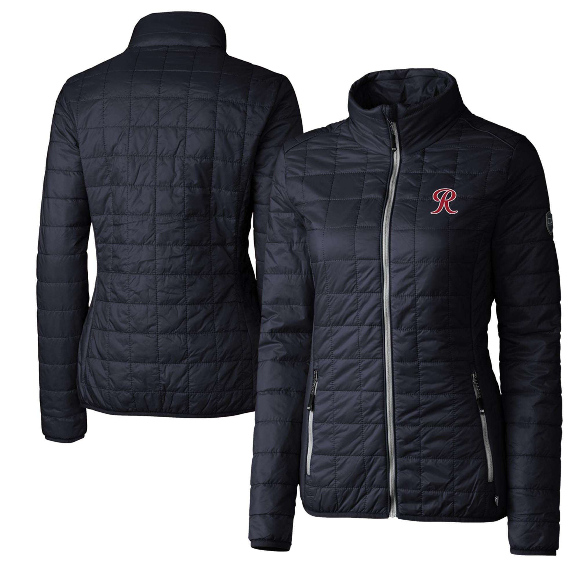 Women's Cutter & Buck Navy Tacoma Rainiers Rainier Primaloft Eco Full ...