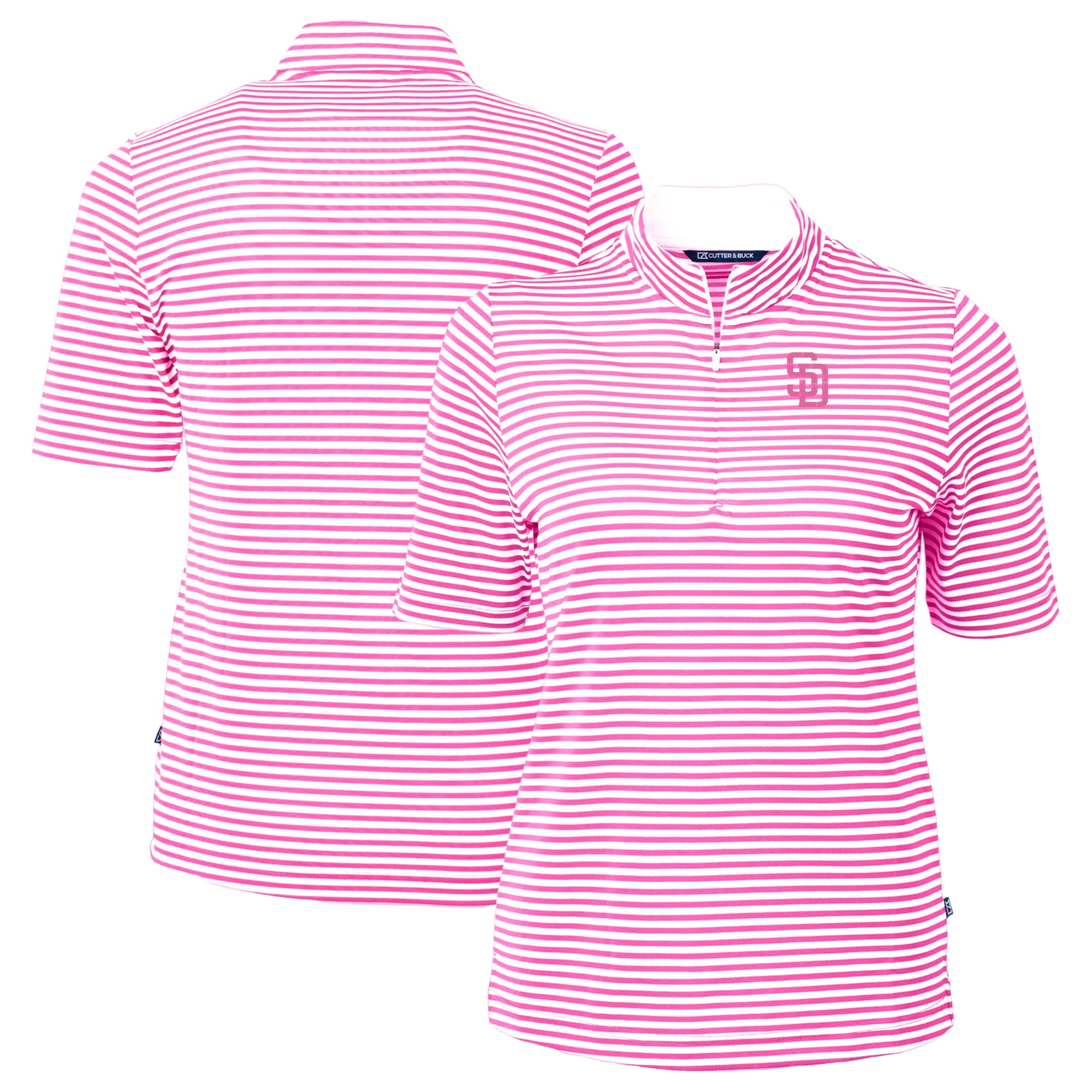 Women's Cutter & Buck Pink San Diego Padres City Connect Virtue Eco ...