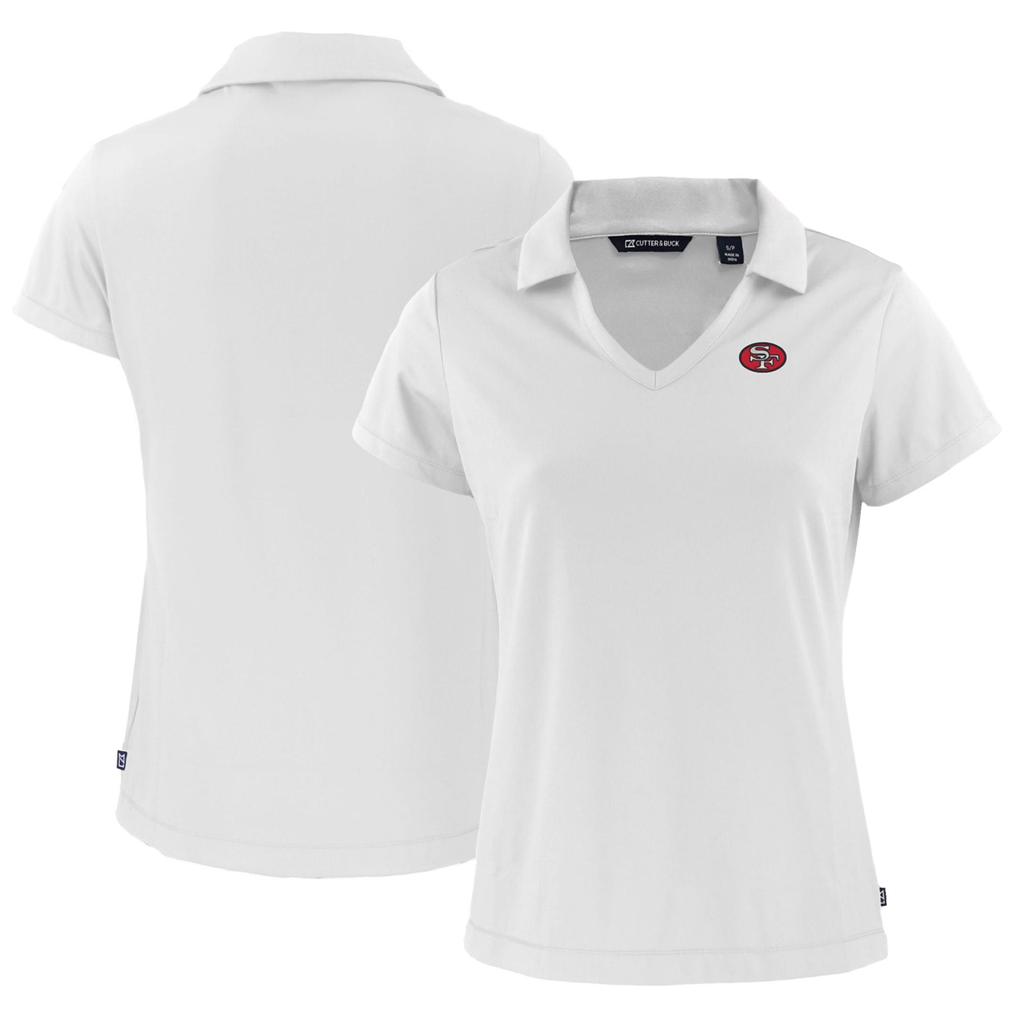 Womens Cutter And Buck White San Francisco 49ers Throwback Daybreak Eco