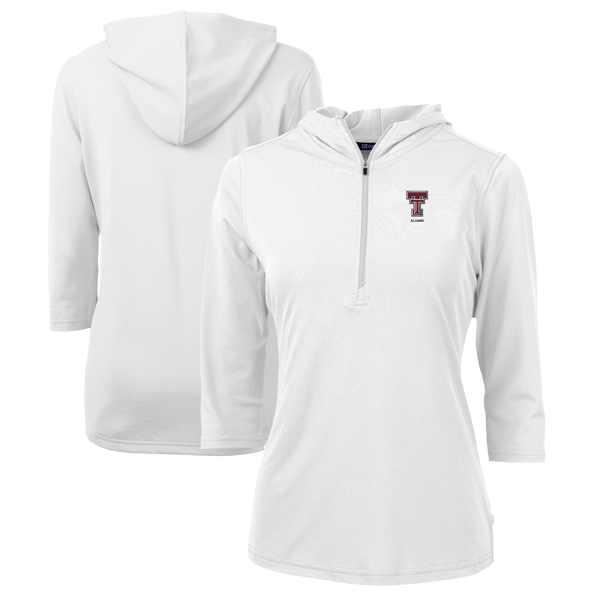 Women's Cutter & Buck White Texas Tech Red Raiders Alumni DryTec Virtue ...