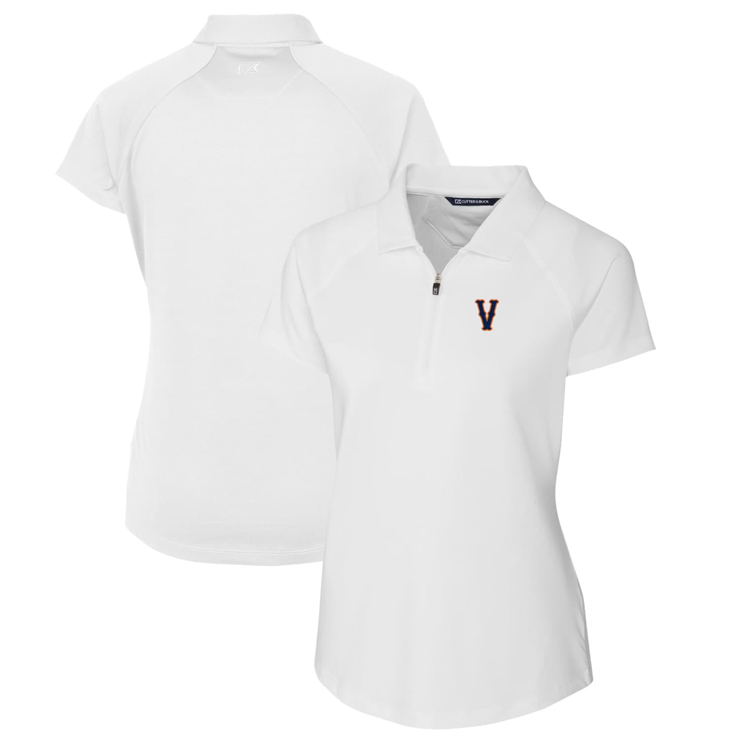 Women's Cutter & Buck White Virginia Cavaliers Vintage Forge Stretch ...