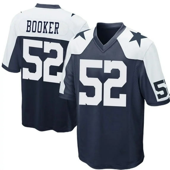 Women's Dallas Booker 52 Navy Alternate Sports Player Game Stitched ...