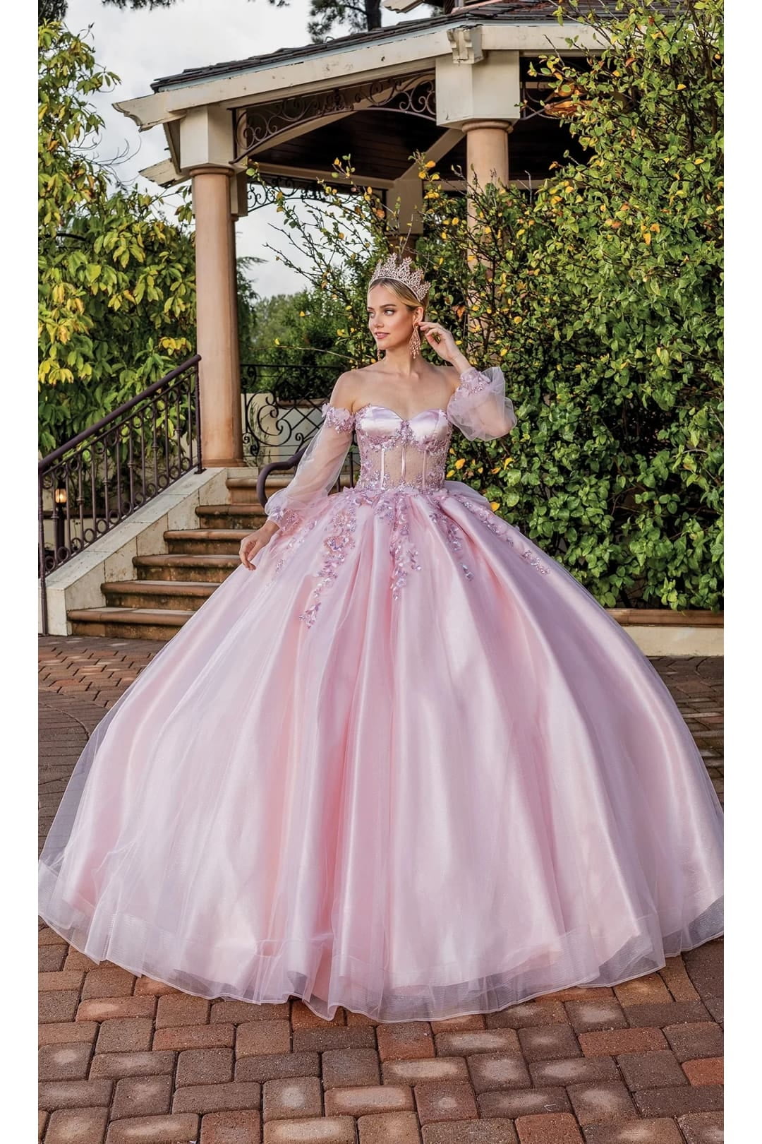 Women's Dancing Queen Dress DQ 1824 Quinceanera Gown a Radiant Look ...